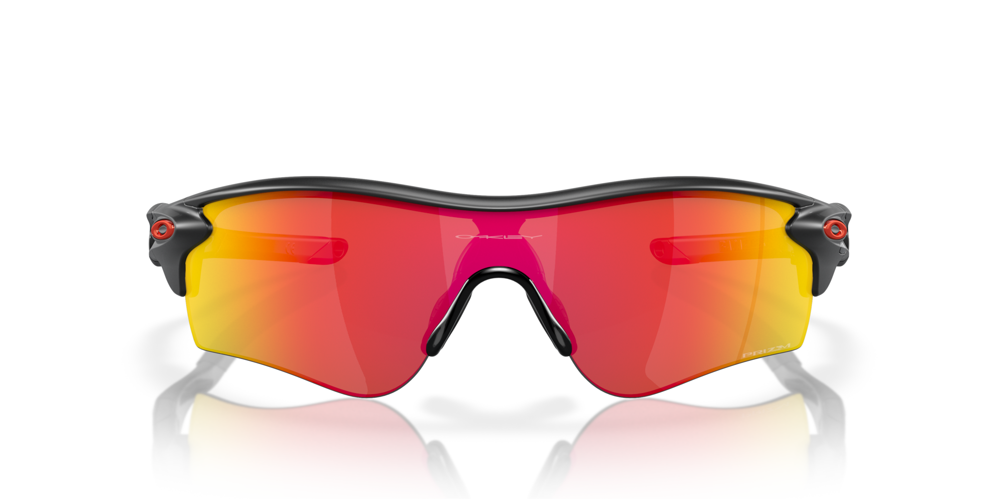 RadarLock® Path® (Low Bridge Fit) Prizm Ruby Lenses, Matte Black Ink Frame Sunglasses | Oakley® US