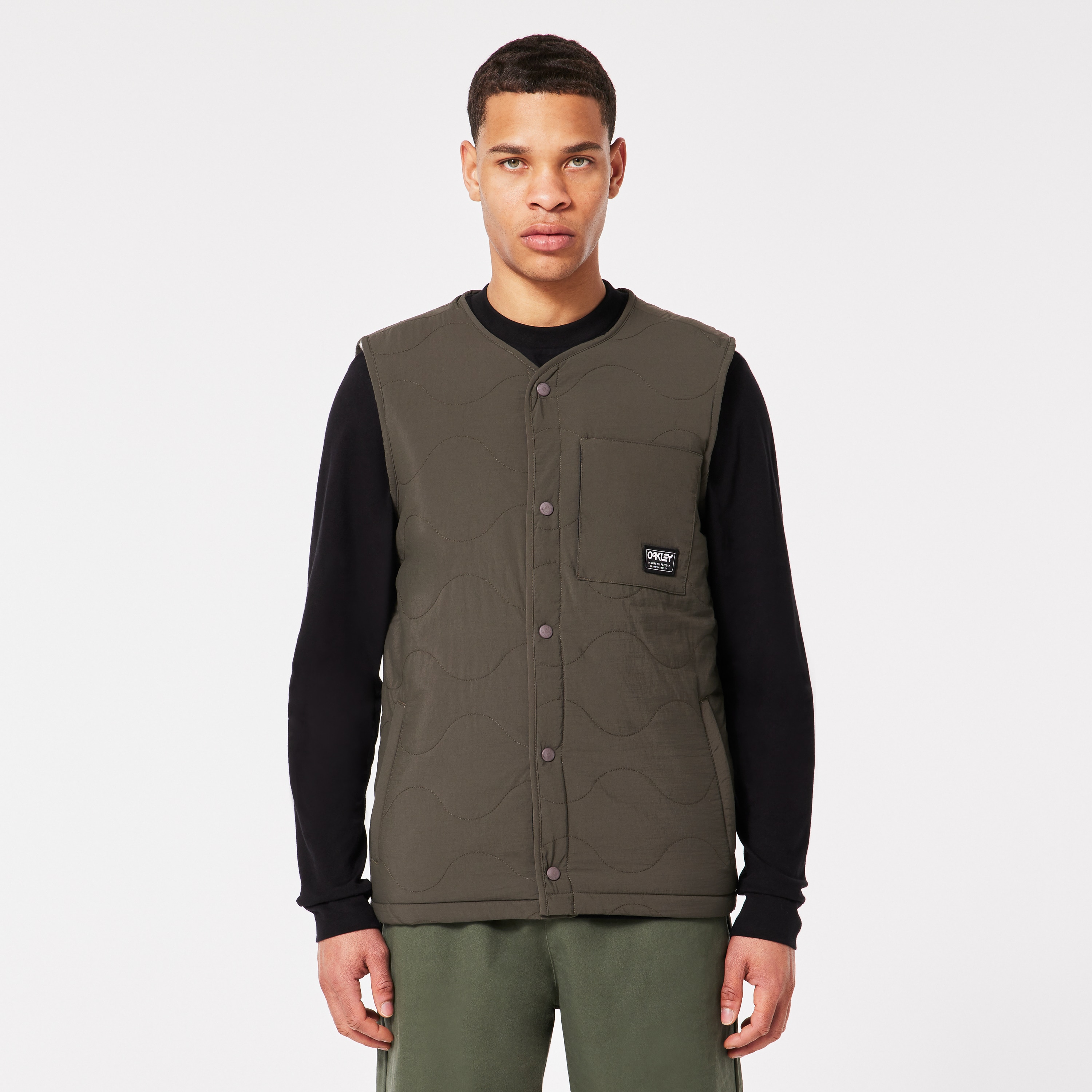 Oakley Quilted Sherpa Vest - New Dark Brush | Oakley® US