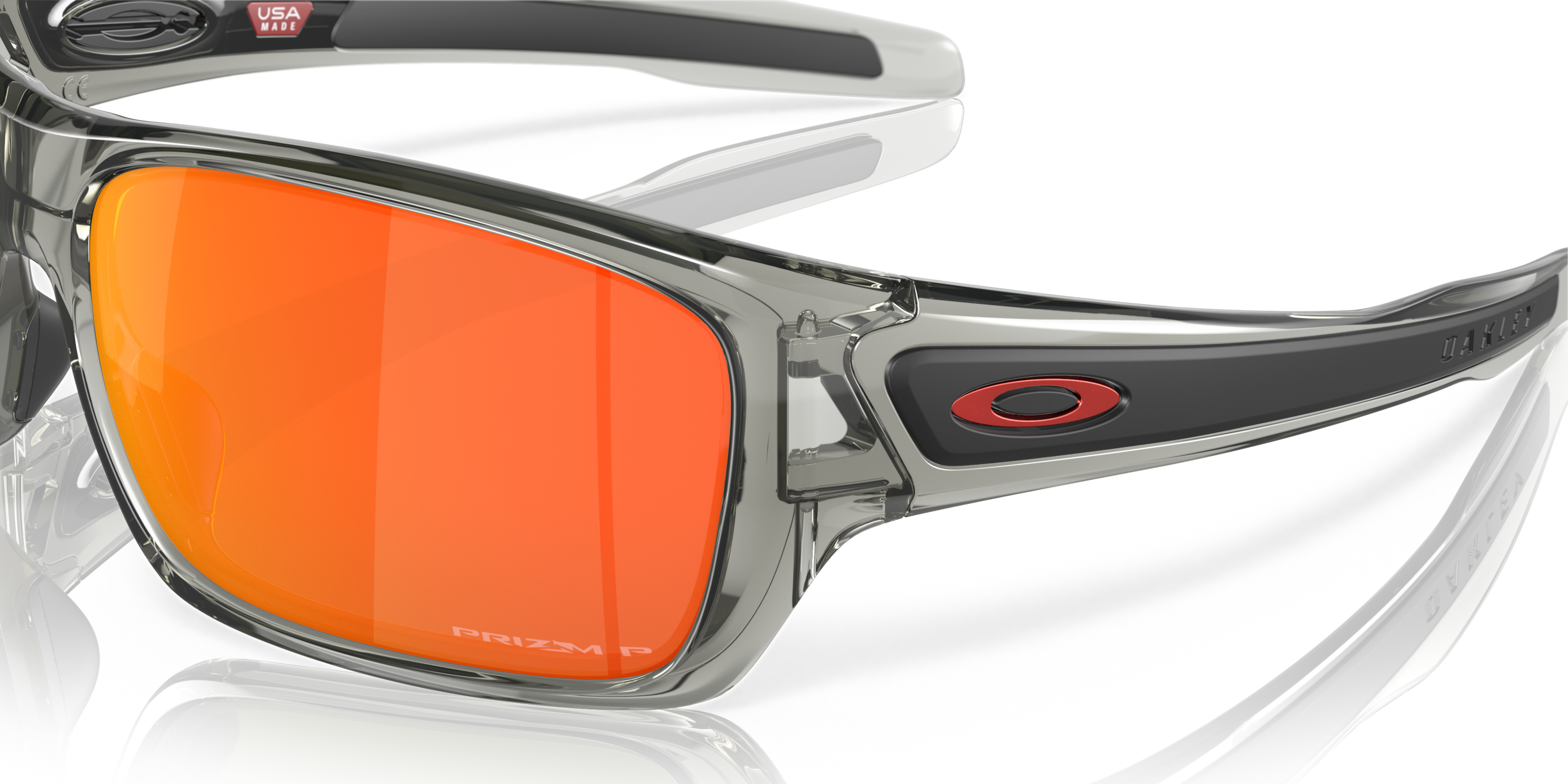 Turbine Prizm Ruby Polarized Lenses, Grey Ink Frame Sunglasses | Oakley® US