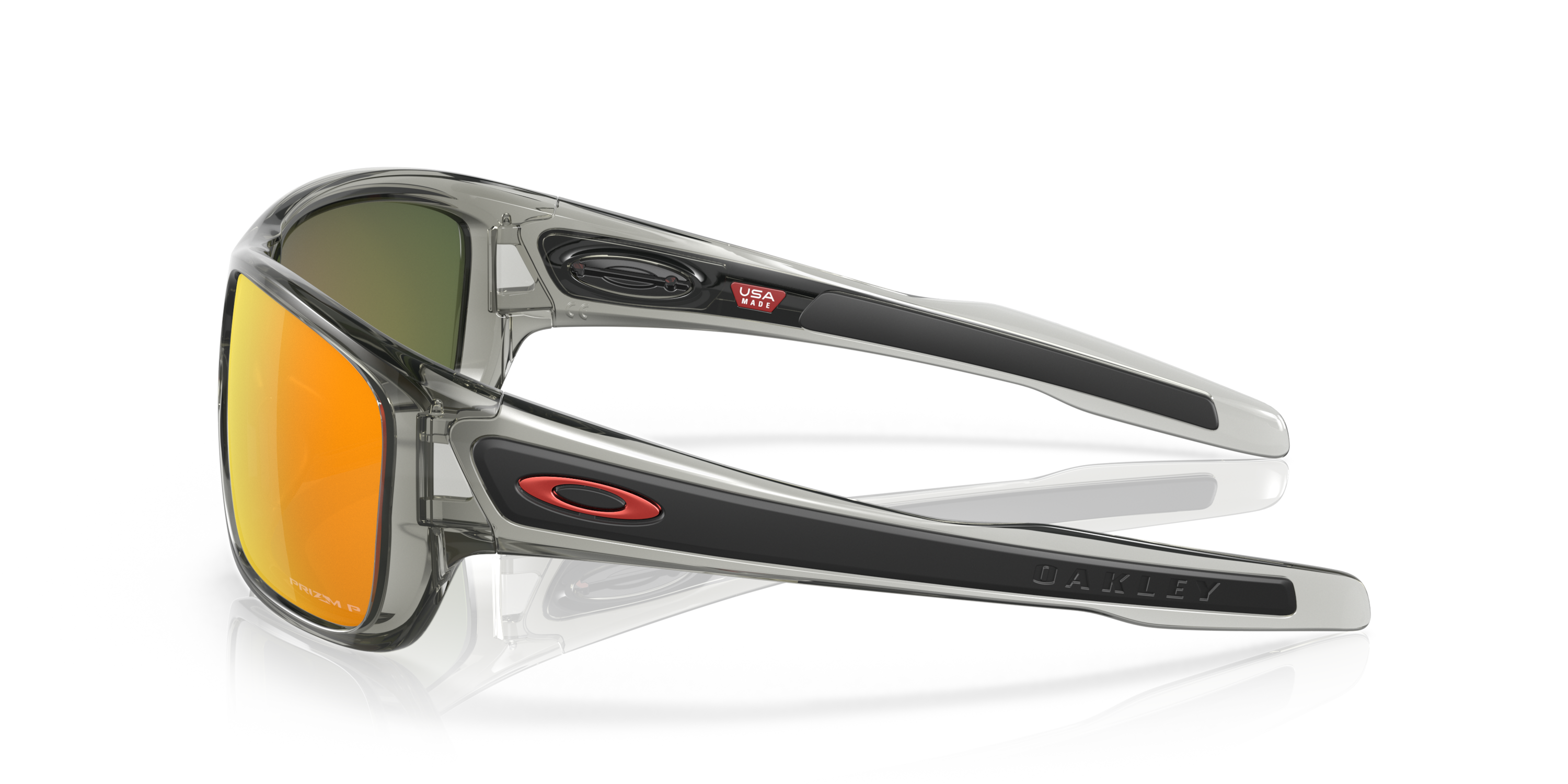 Turbine Prizm Ruby Polarized Lenses, Grey Ink Frame Sunglasses | Oakley® US