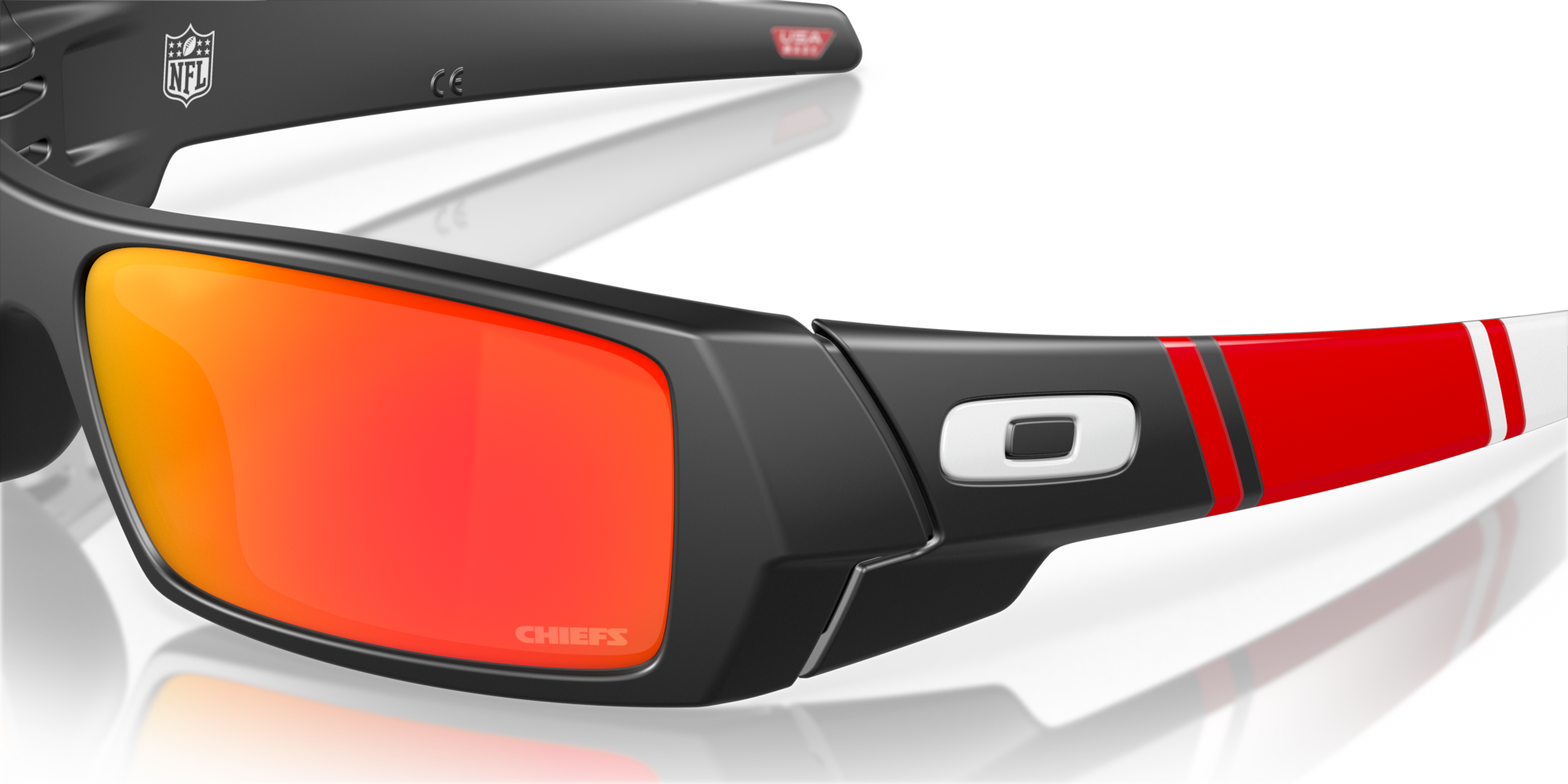 Kansas City Chiefs Gascan® Prizm Ruby Lenses, Matte Black Frame ...