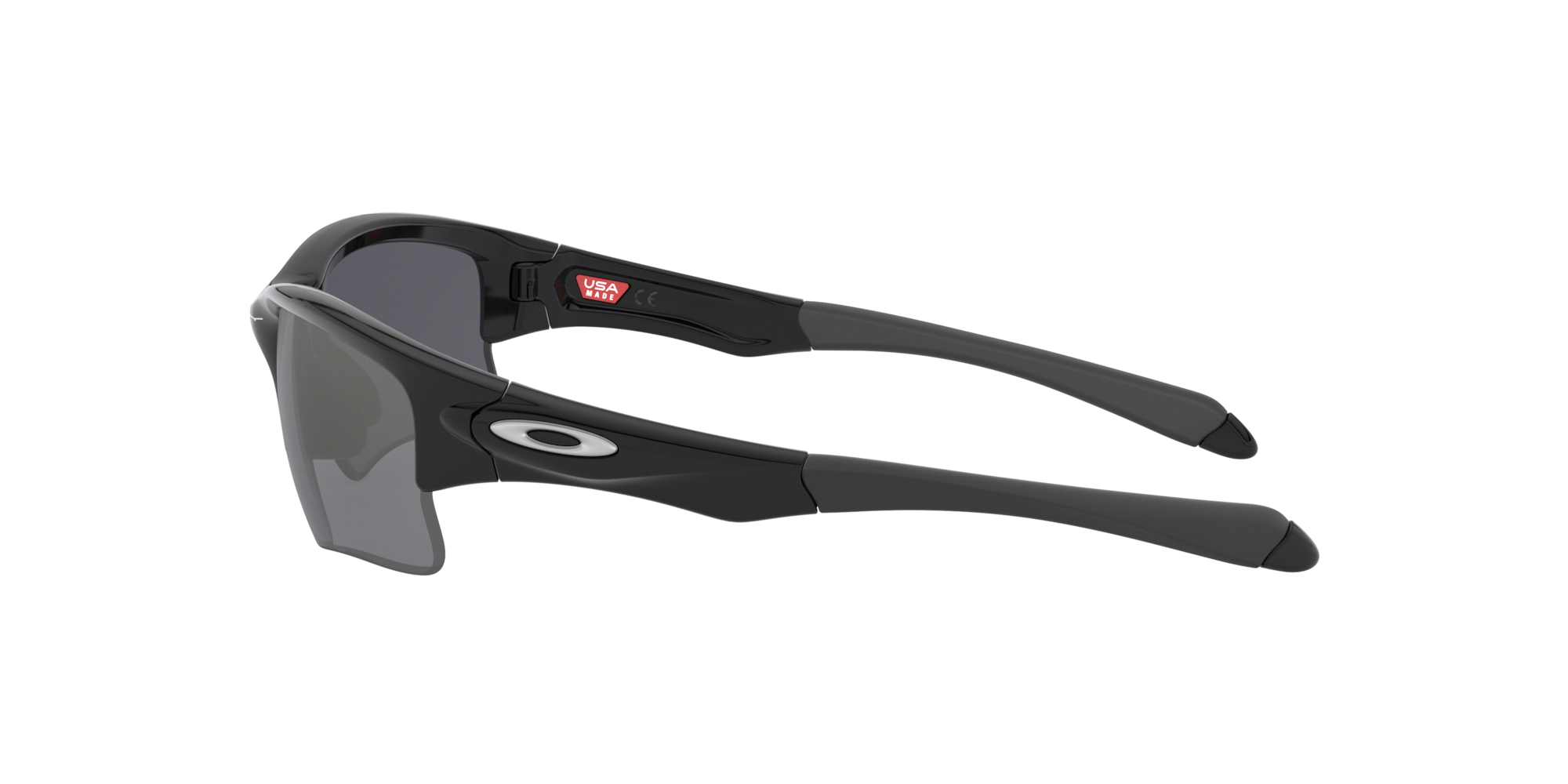 Quarter Jacket™ Black Iridium Lenses, Polished Black Frame Sunglasses ...