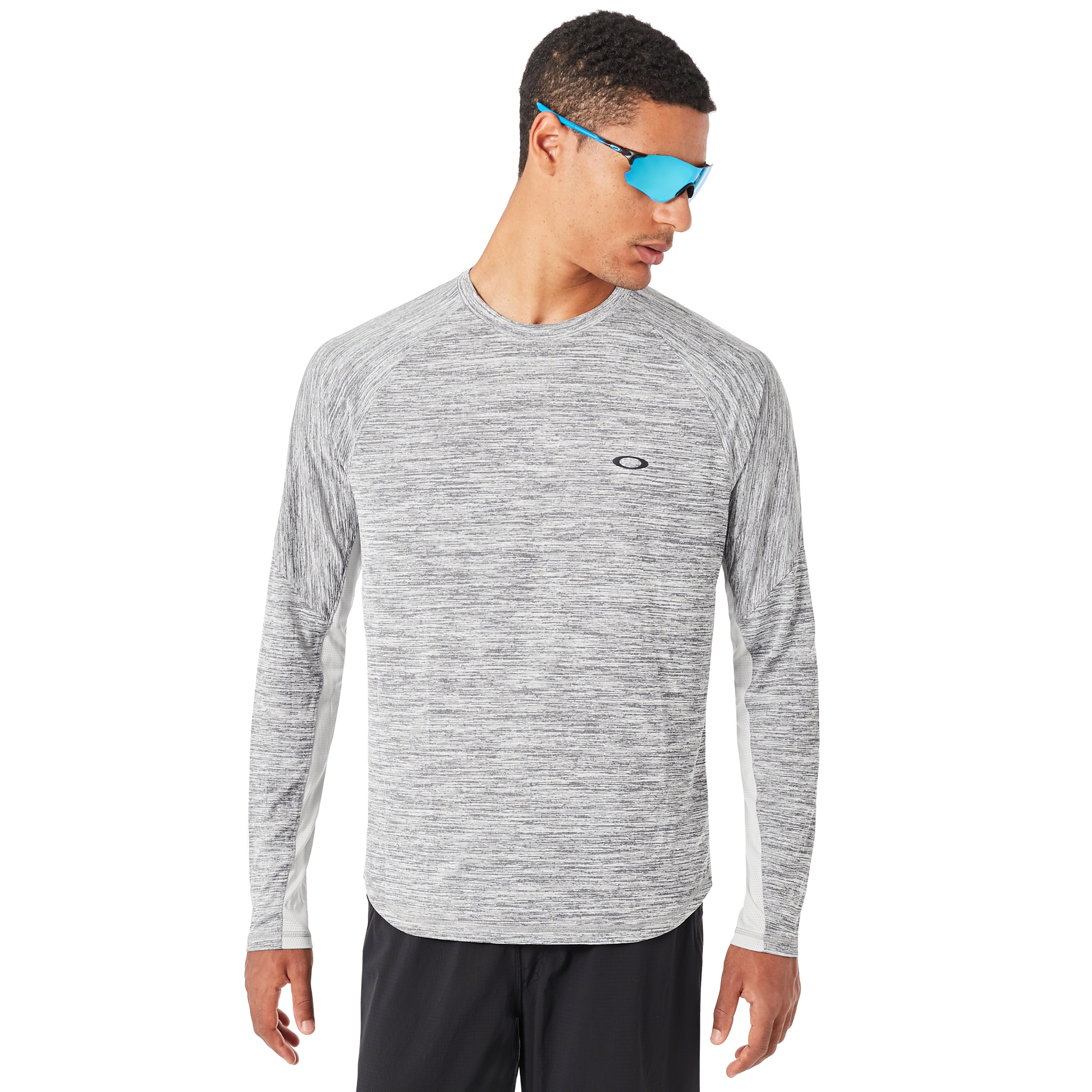Oakley Tech Knit Long Sleeve - Heather Light Gray With Forge | Oakley ...
