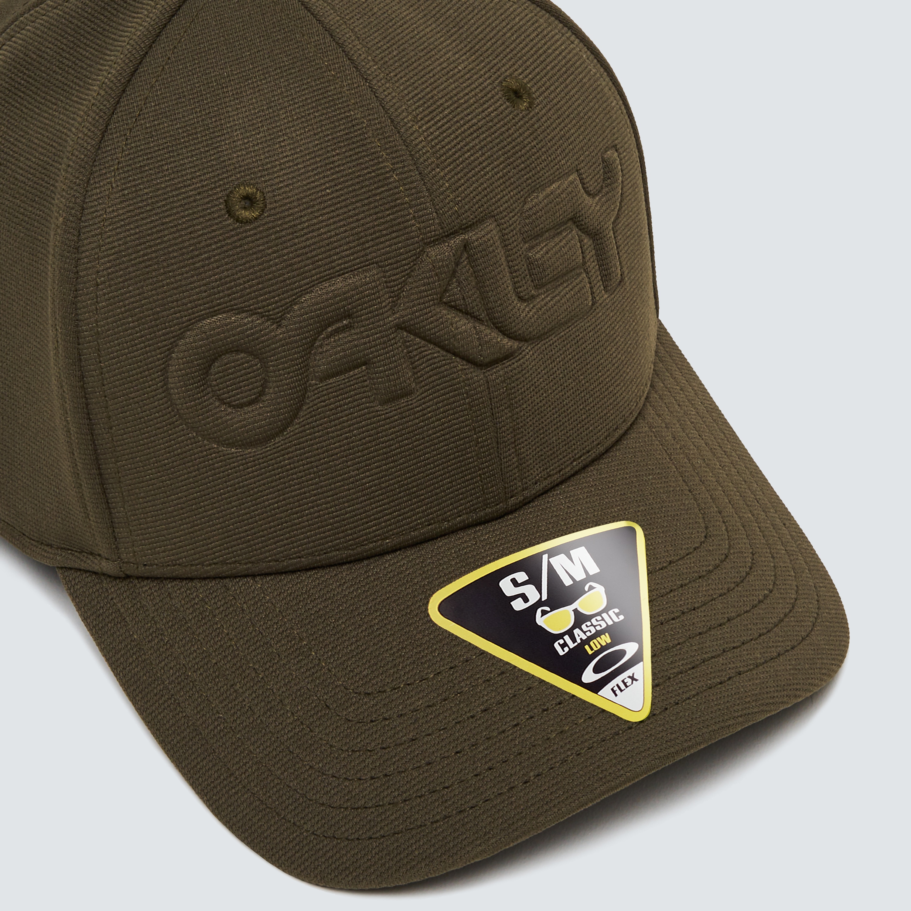 Oakley 6 Panel Stretch Hat Embossed - New Dark Brush | Oakley® US
