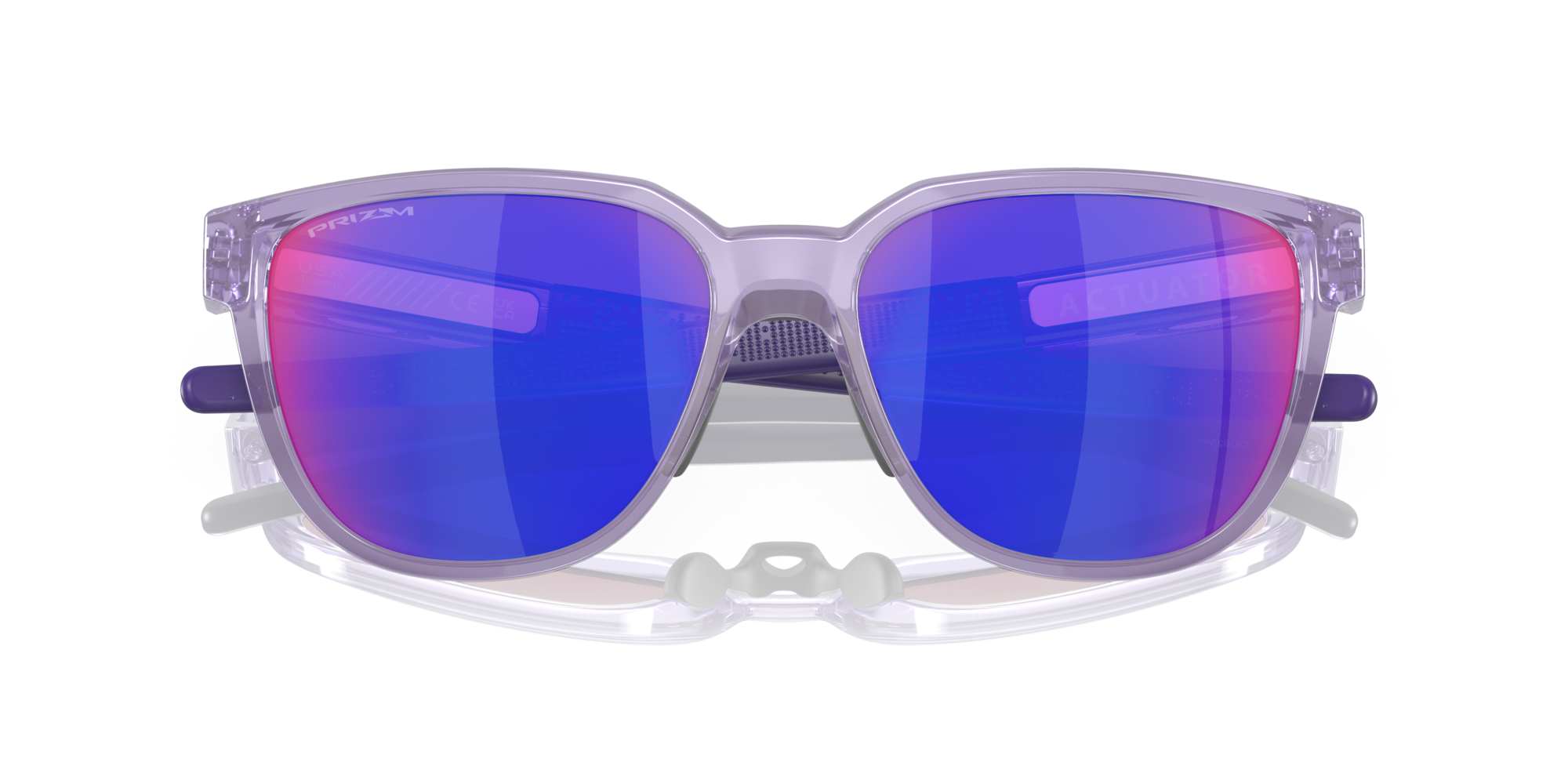 Oakley Actuator (Low Bridge Fit) Sunglasses with Transparent Lilac ...
