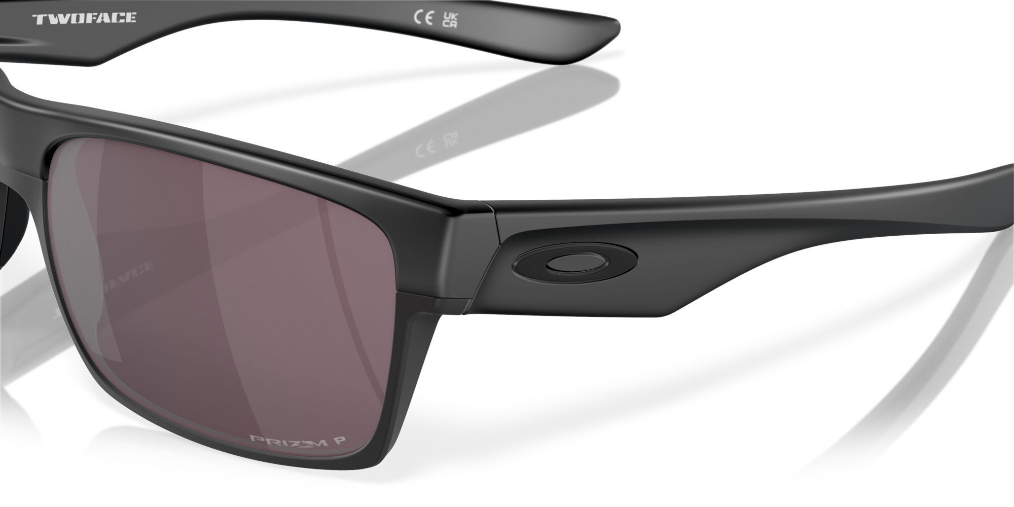 TwoFace™ Prizm Daily Polarized Lenses, Matte Black Frame Sunglasses ...
