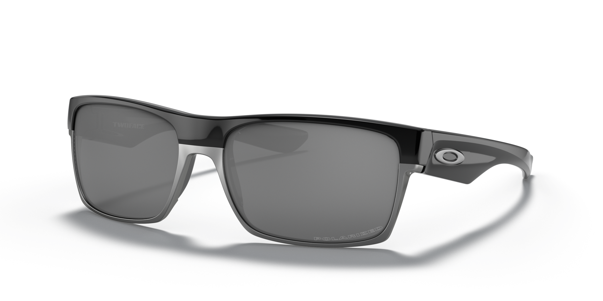 TwoFace™ (Low Bridge Fit) Black Iridium Polarized Lenses, Polished ...