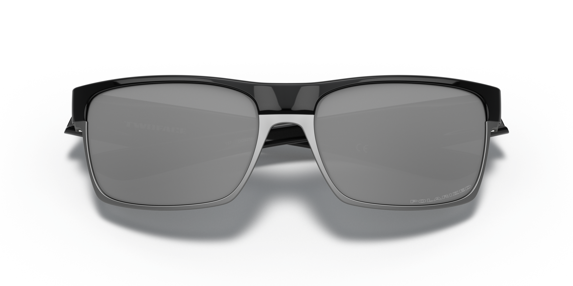 TwoFace™ (Low Bridge Fit) Black Iridium Polarized Lenses, Polished ...