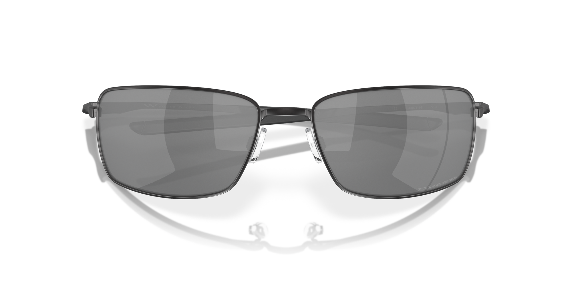 Square Wire™ Black Iridium Polarized Lenses, Matte Black Frame ...