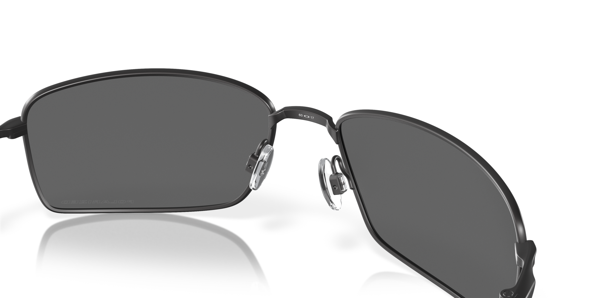 Square Wire™ Black Iridium Polarized Lenses, Matte Black Frame ...