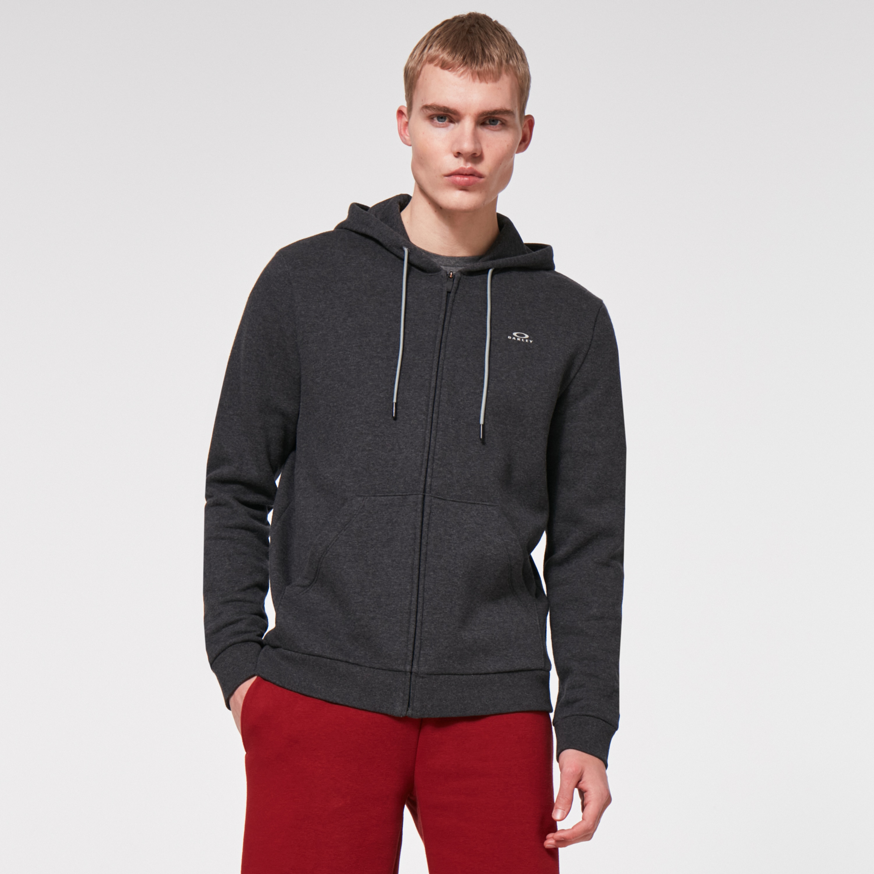 Oakley Relax Full Zip Hoodie - Dark Gray Heather | Oakley® US