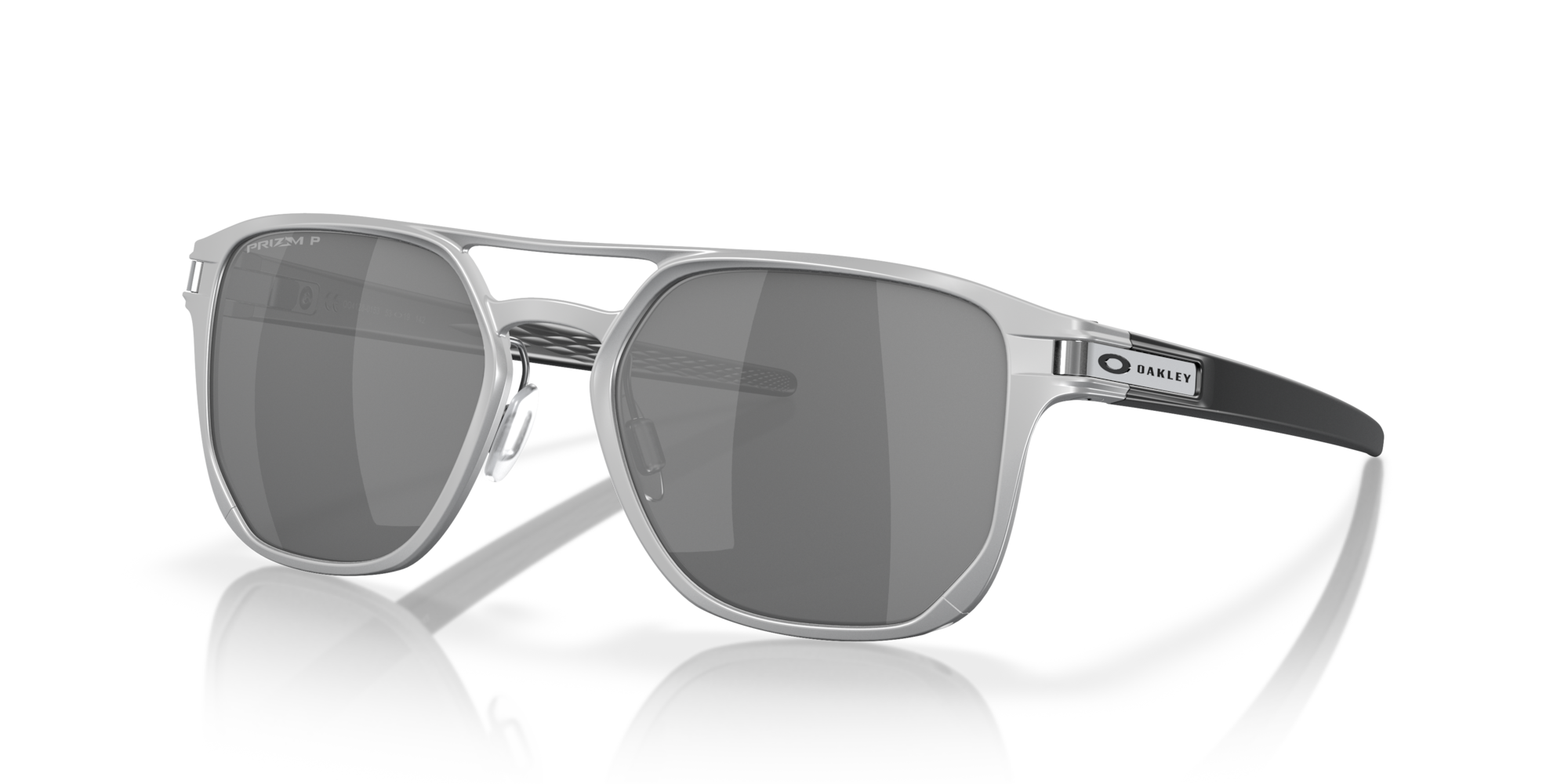 Occhiali da Sole Oakley Latch® Alpha con Montatura Matte Silver e Lente ...