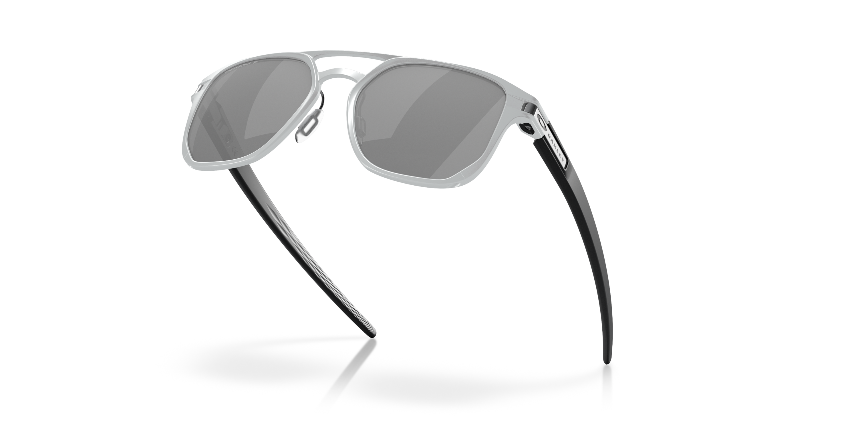 Occhiali da Sole Oakley Latch® Alpha con Montatura Matte Silver e Lente ...