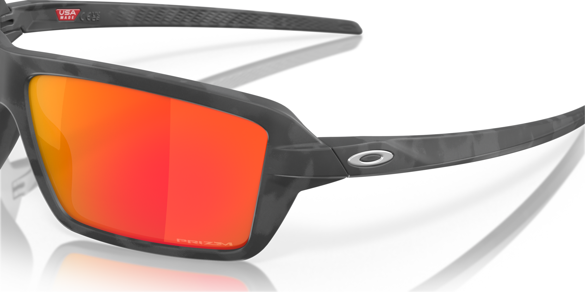 Cables Prizm Ruby Lenses, Black Camo Frame Sunglasses | Oakley® US