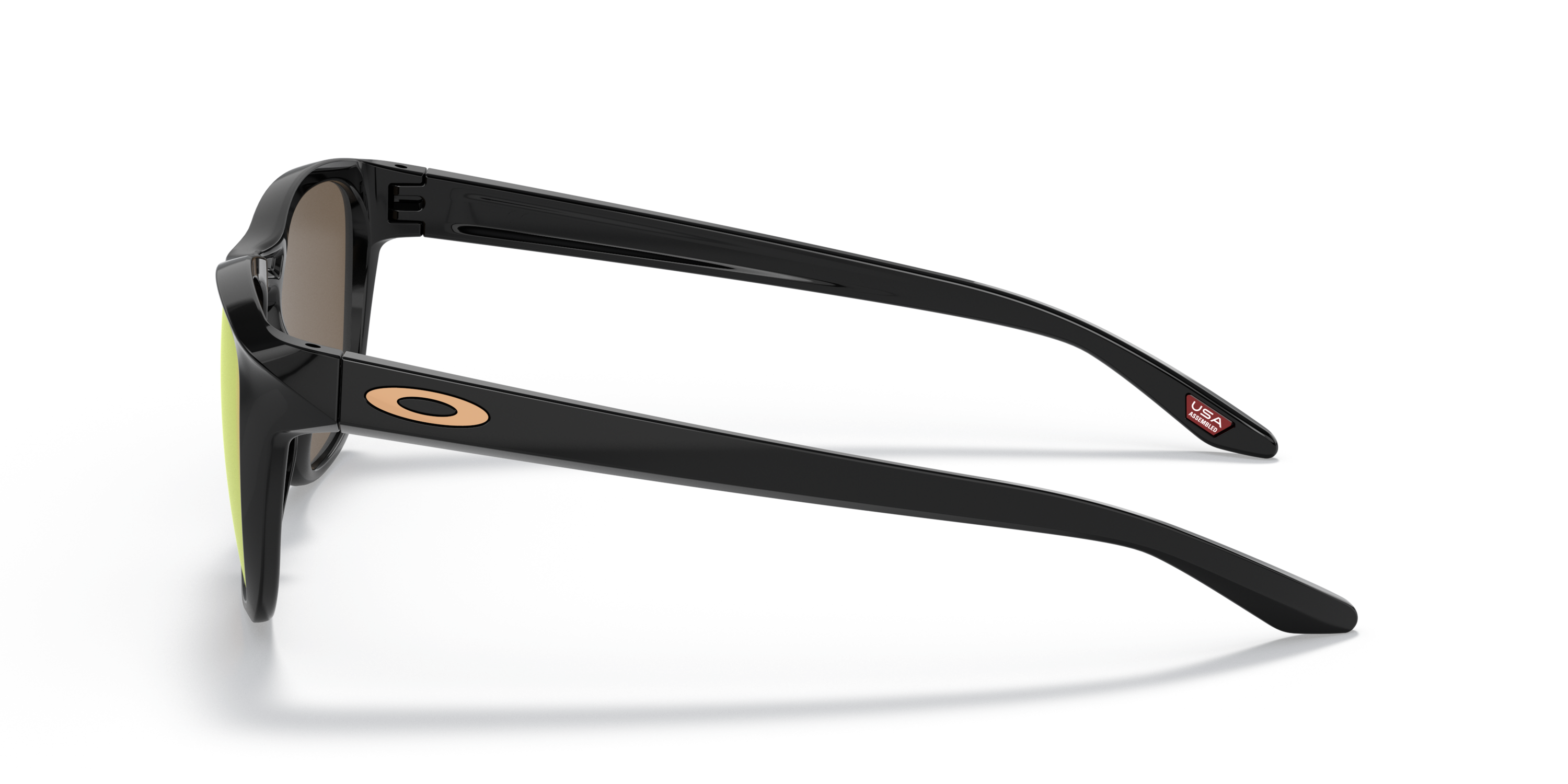 Manorburn Prizm Rose Gold Lenses, Polished Black Frame Sunglasses ...