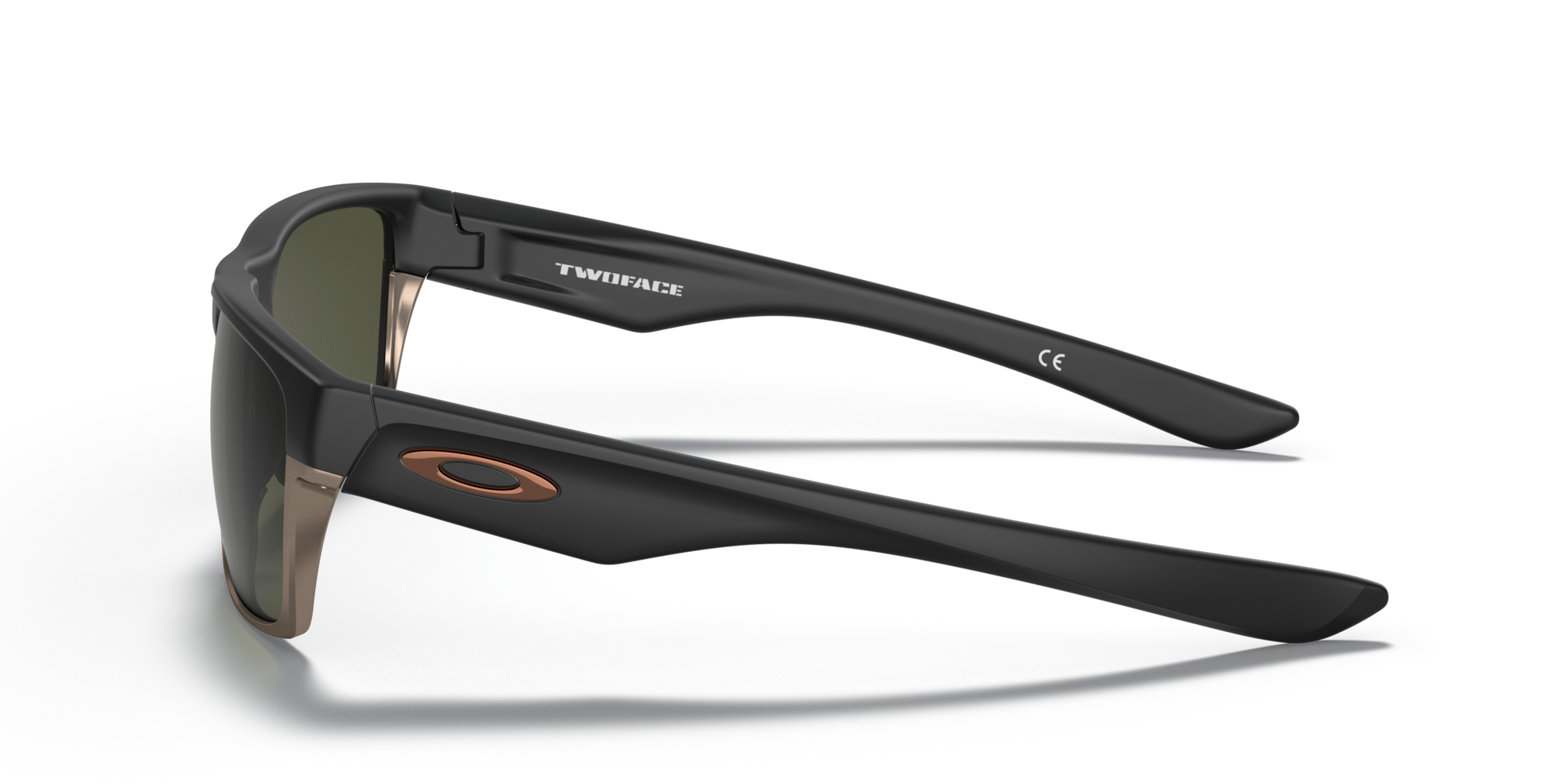 TwoFace™ (Low Bridge Fit) Dark Grey Lenses, Matte Black Frame ...