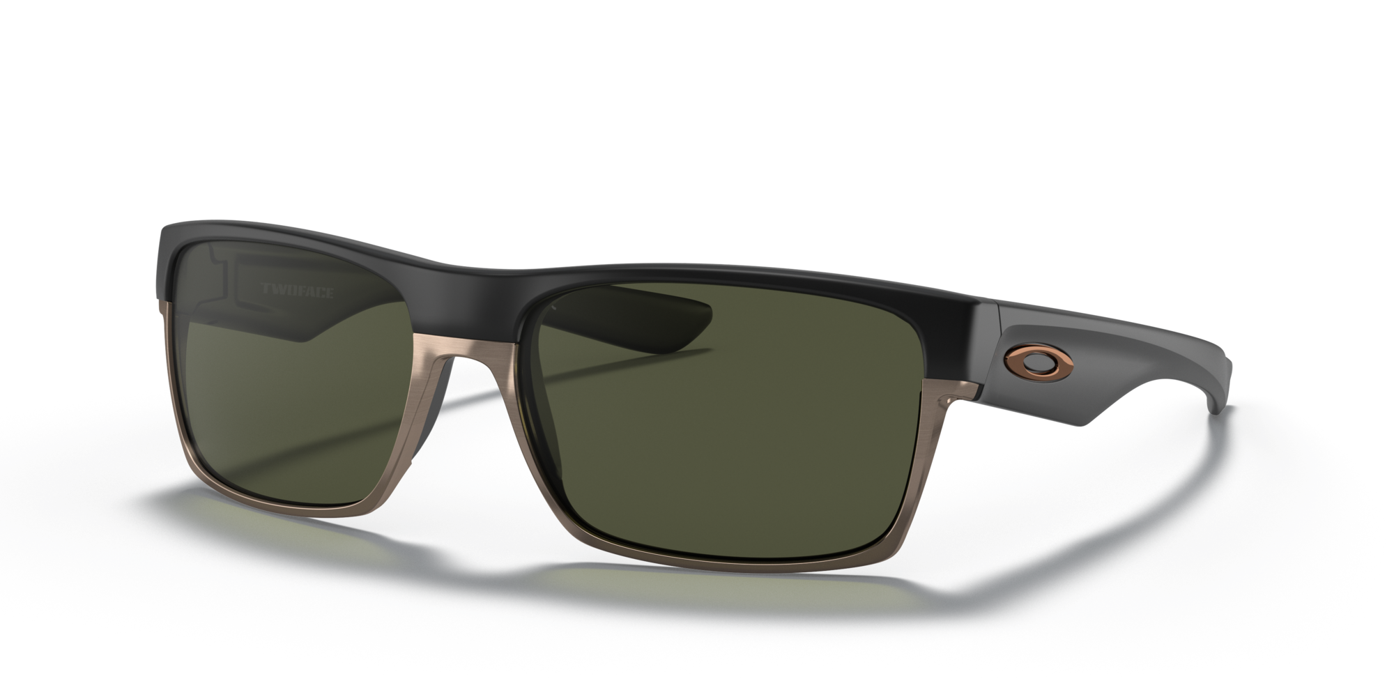 TwoFace™ (Low Bridge Fit) Dark Grey Lenses, Matte Black Frame ...