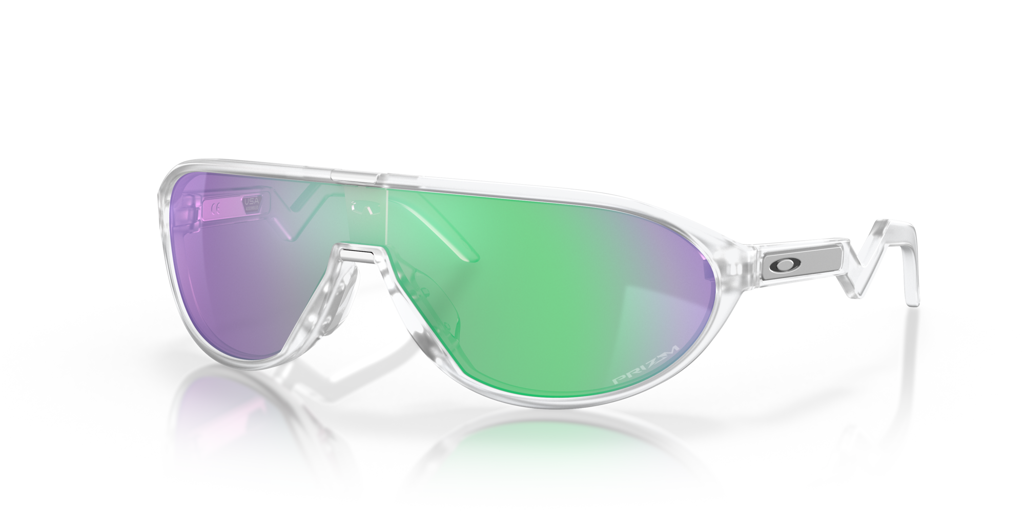 CMDN (Low Bridge Fit) Prizm Road Jade Lenses, Matte Clear Frame ...