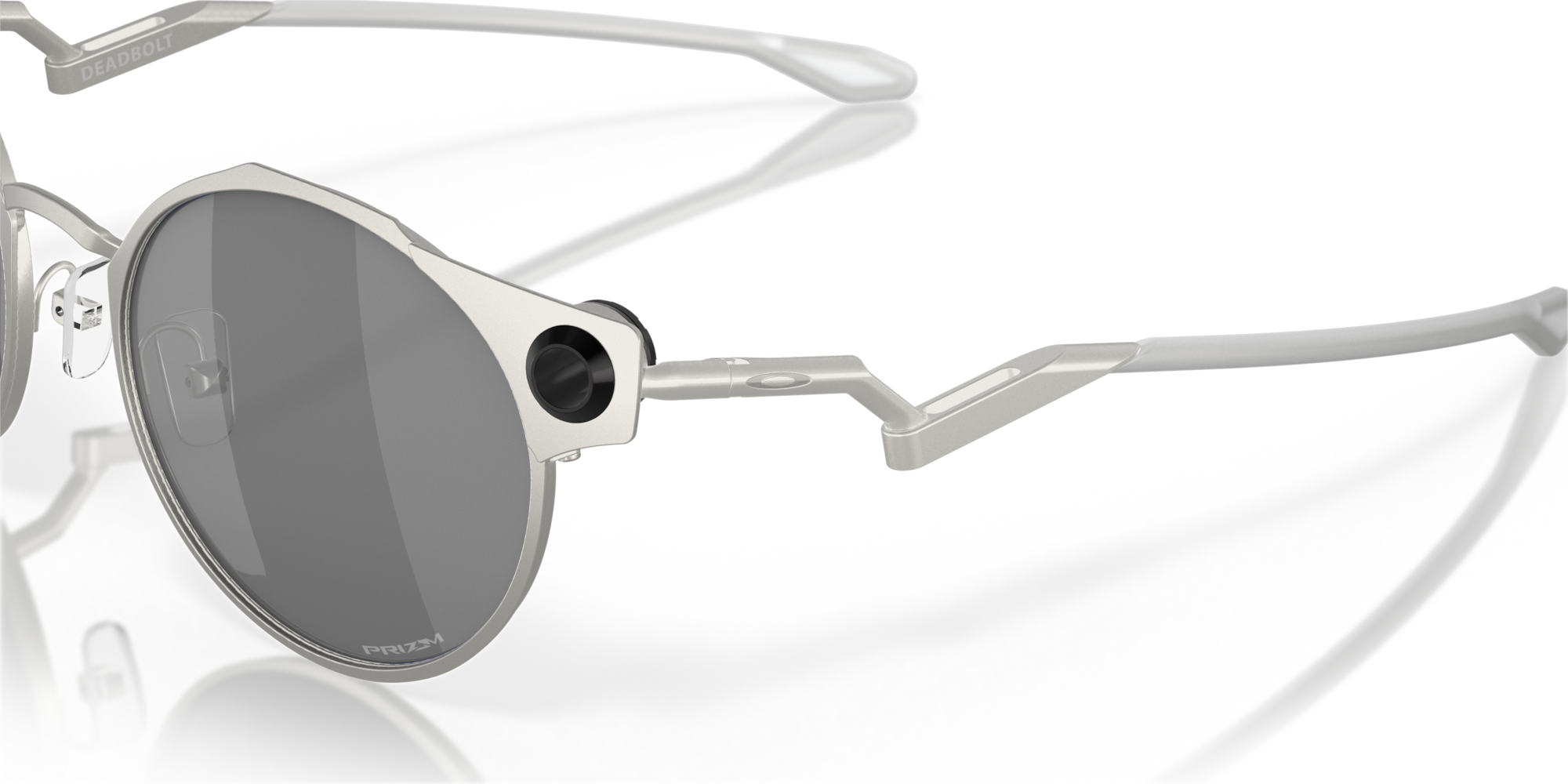 Deadbolt™ Prizm Black Lenses, Satin Chrome Frame Sunglasses | Oakley® US