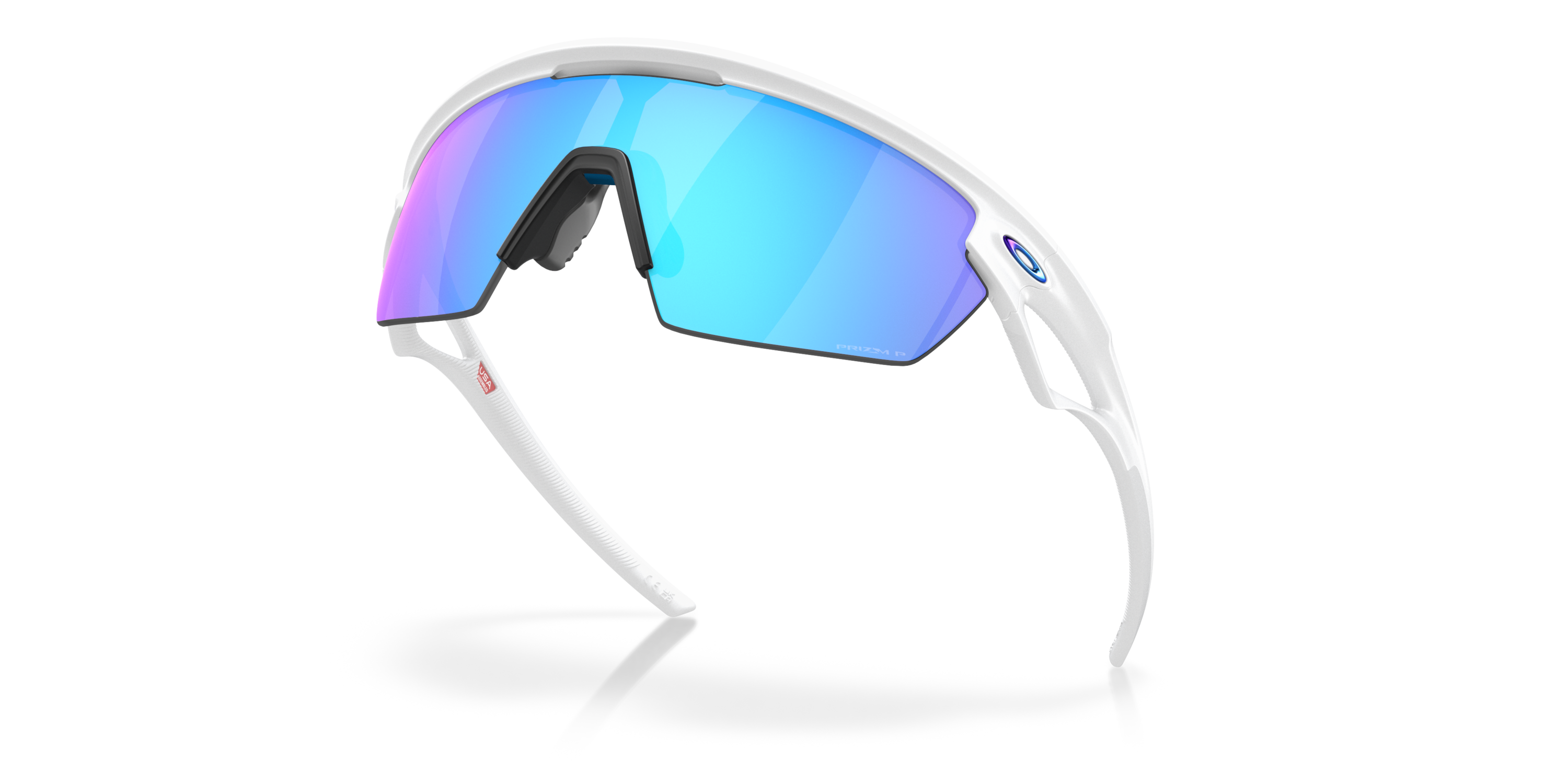 Sphaera™ Prizm Sapphire Polarized Lenses Matte White Frame Sunglasses