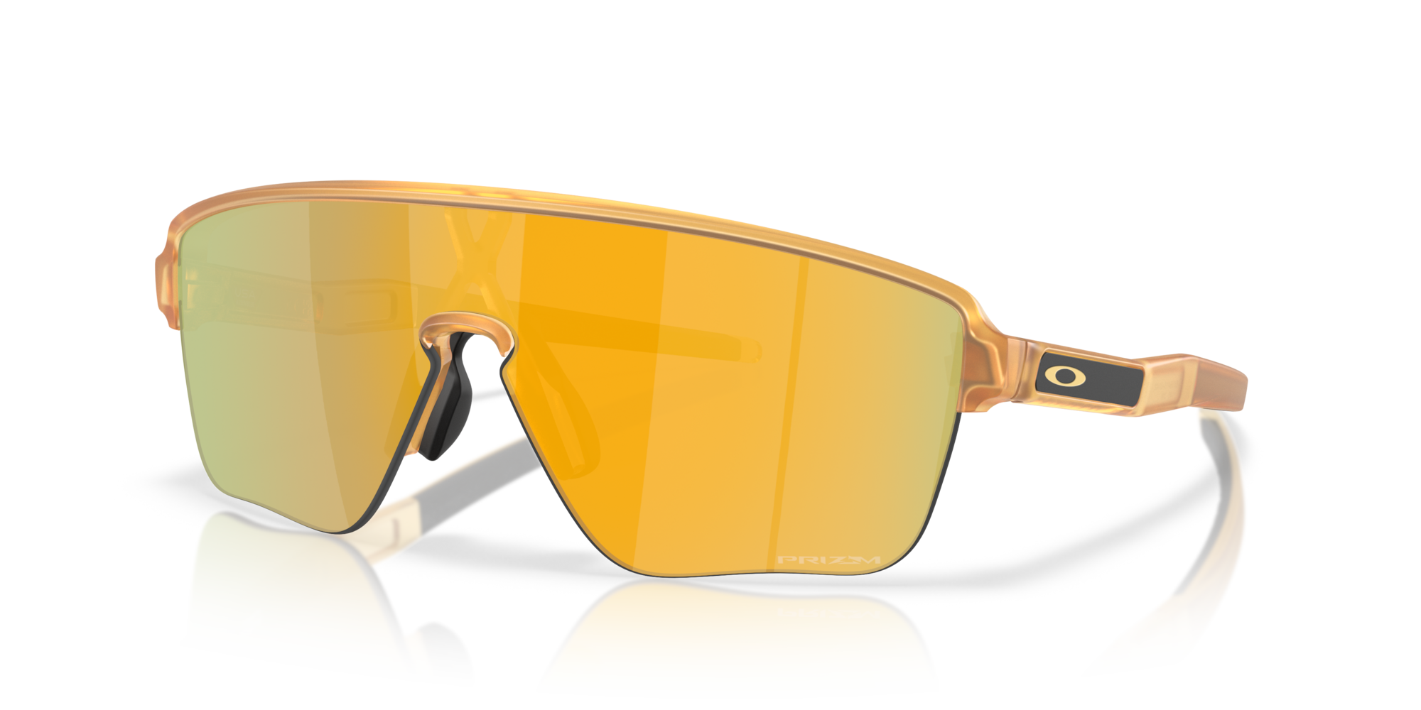 Corridor SQ Prizm 24K Lenses, Matte Transparent Light Curry Frame ...