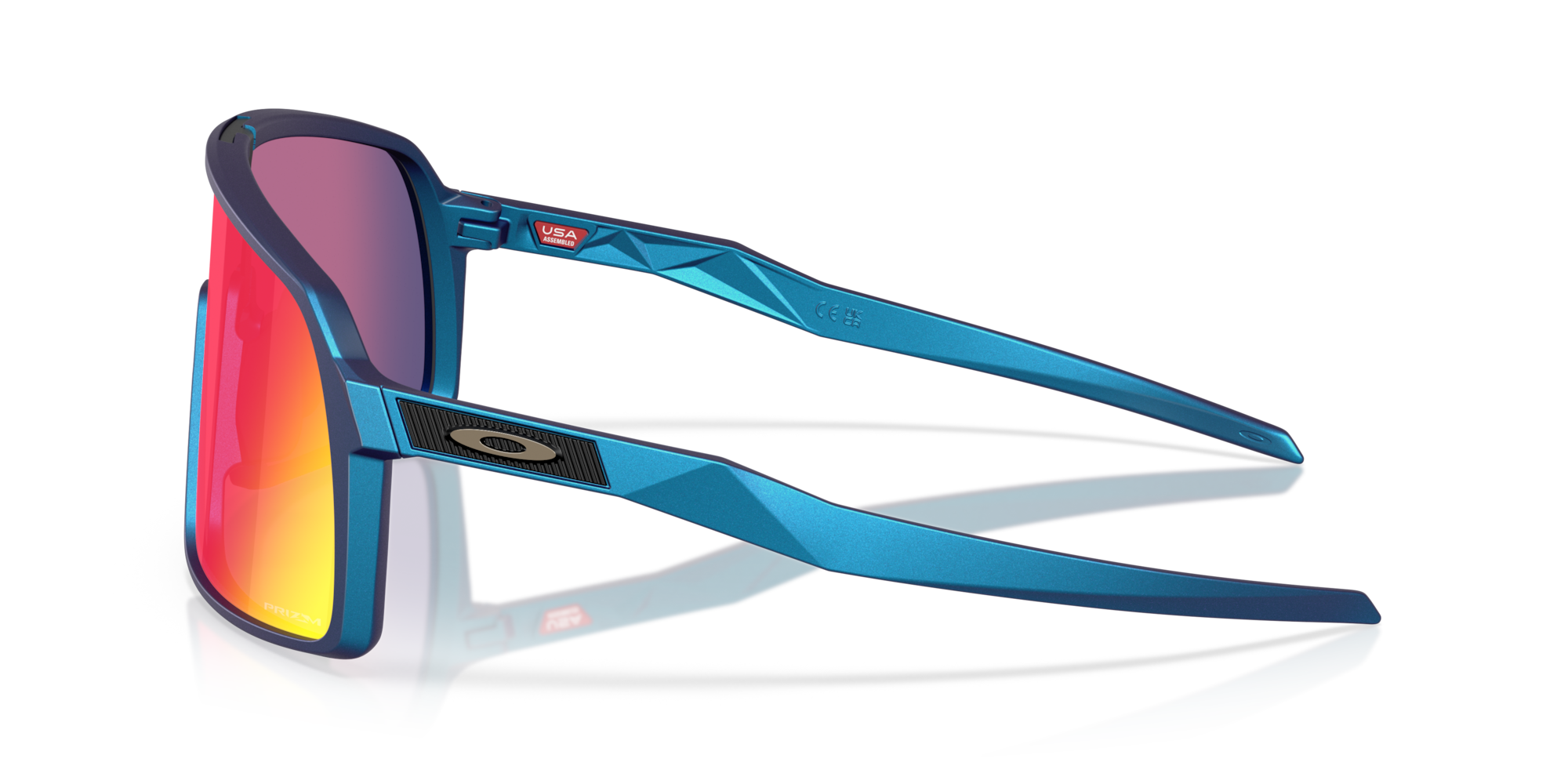 Oakley Sutro Sunglasses with Matte Cyan/Blue Colorshift Frame and Prizm ...