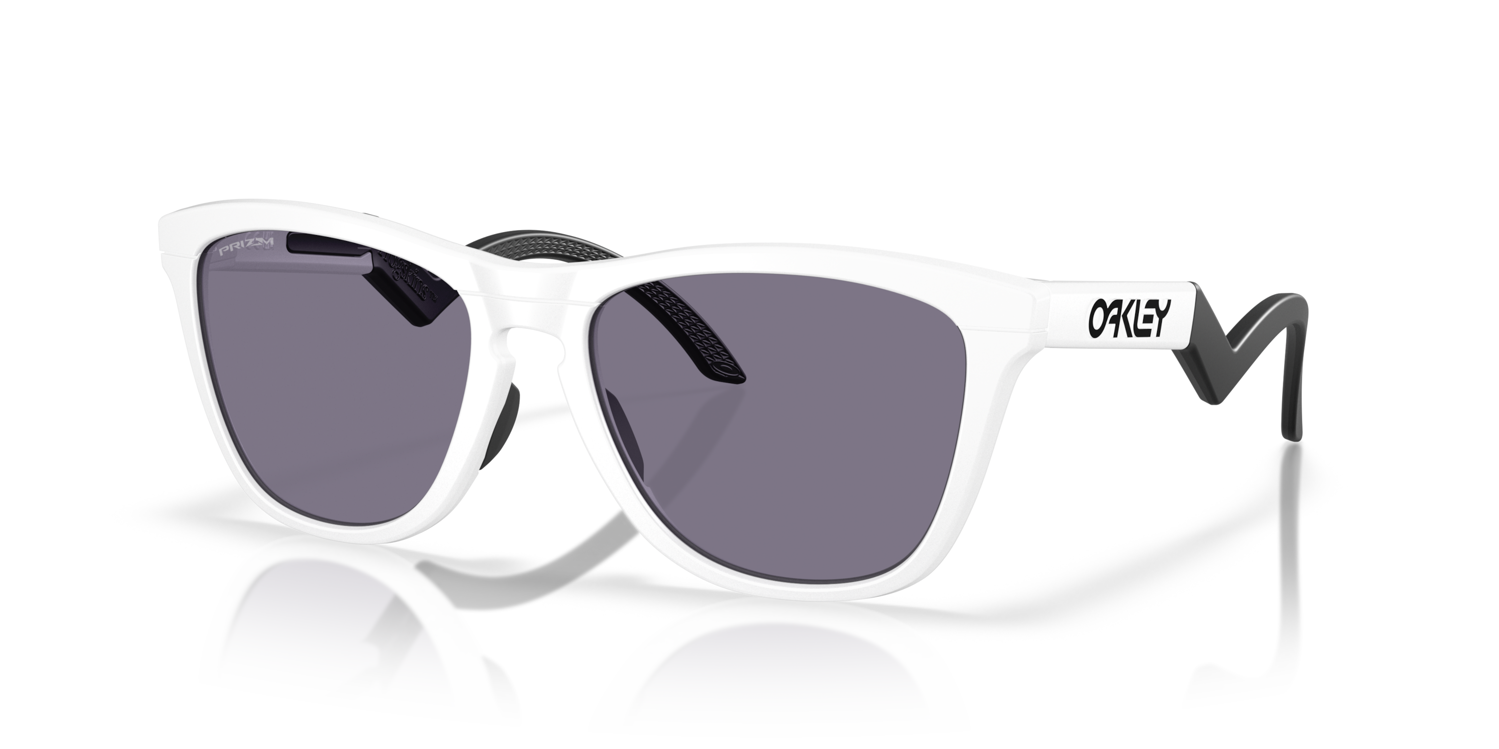 Frogskins™ Hybrid Prizm Grey Lenses, Matte White Frame Sunglasses | Oakley® GB