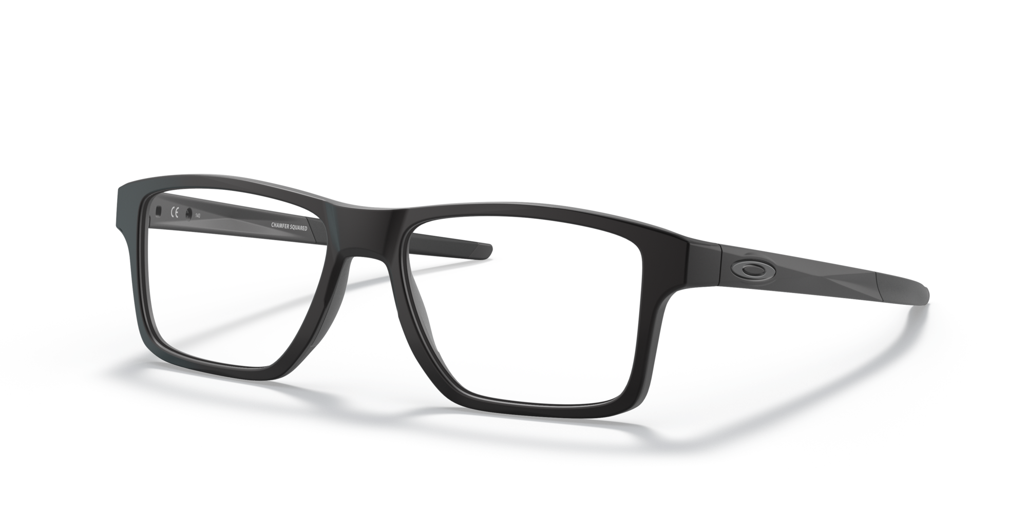 Oakley Chamfer™ Squared (TruBridge™) Eyeglasses with Satin Black Frame ...