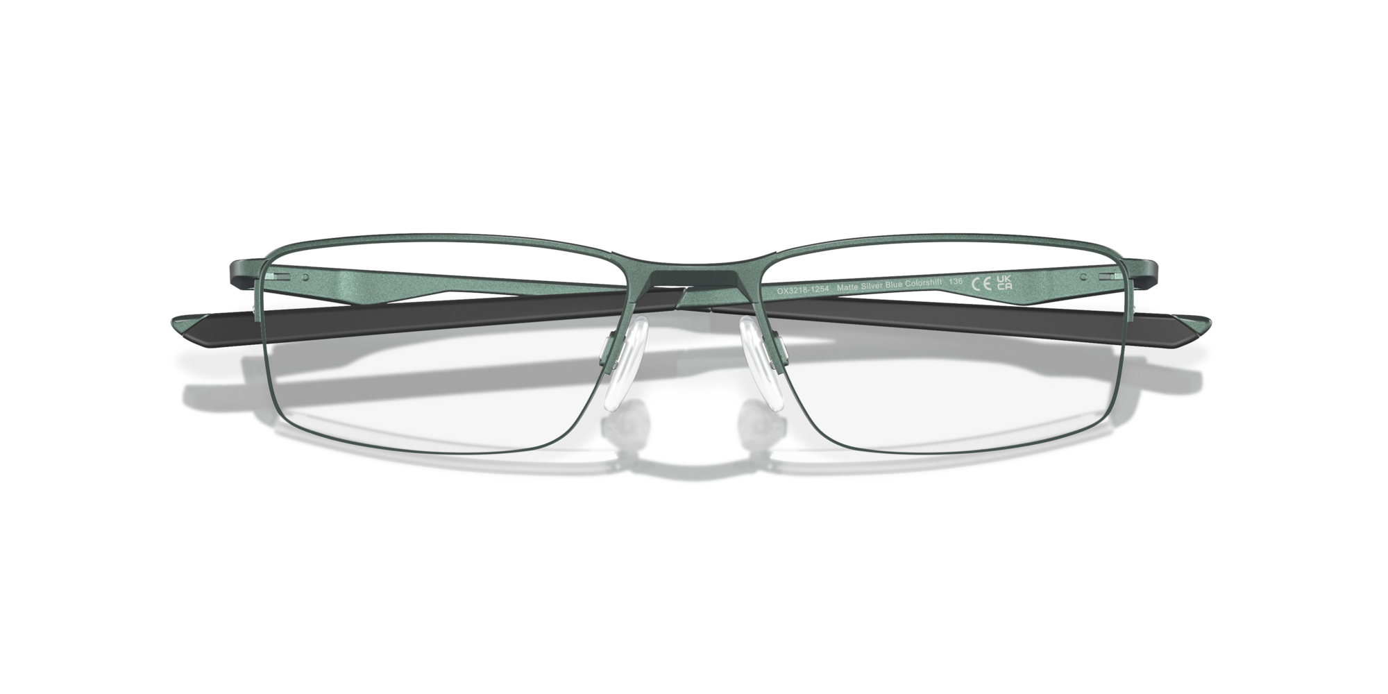Oakley Socket 5.5 Eyeglasses with Dark Matte Silver/Blue Colorshift ...