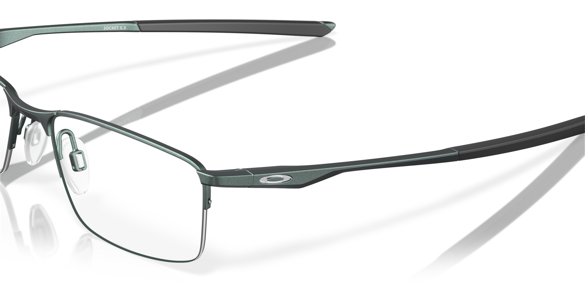 Socket 5.5 Dark Matte Silver/Blue Colorshift Eyeglasses | Oakley® US