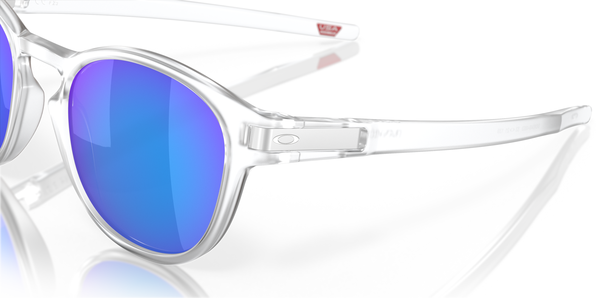 Oakley Latch™ (Low Bridge Fit) Sunglasses with Matte Clear Frame and ...