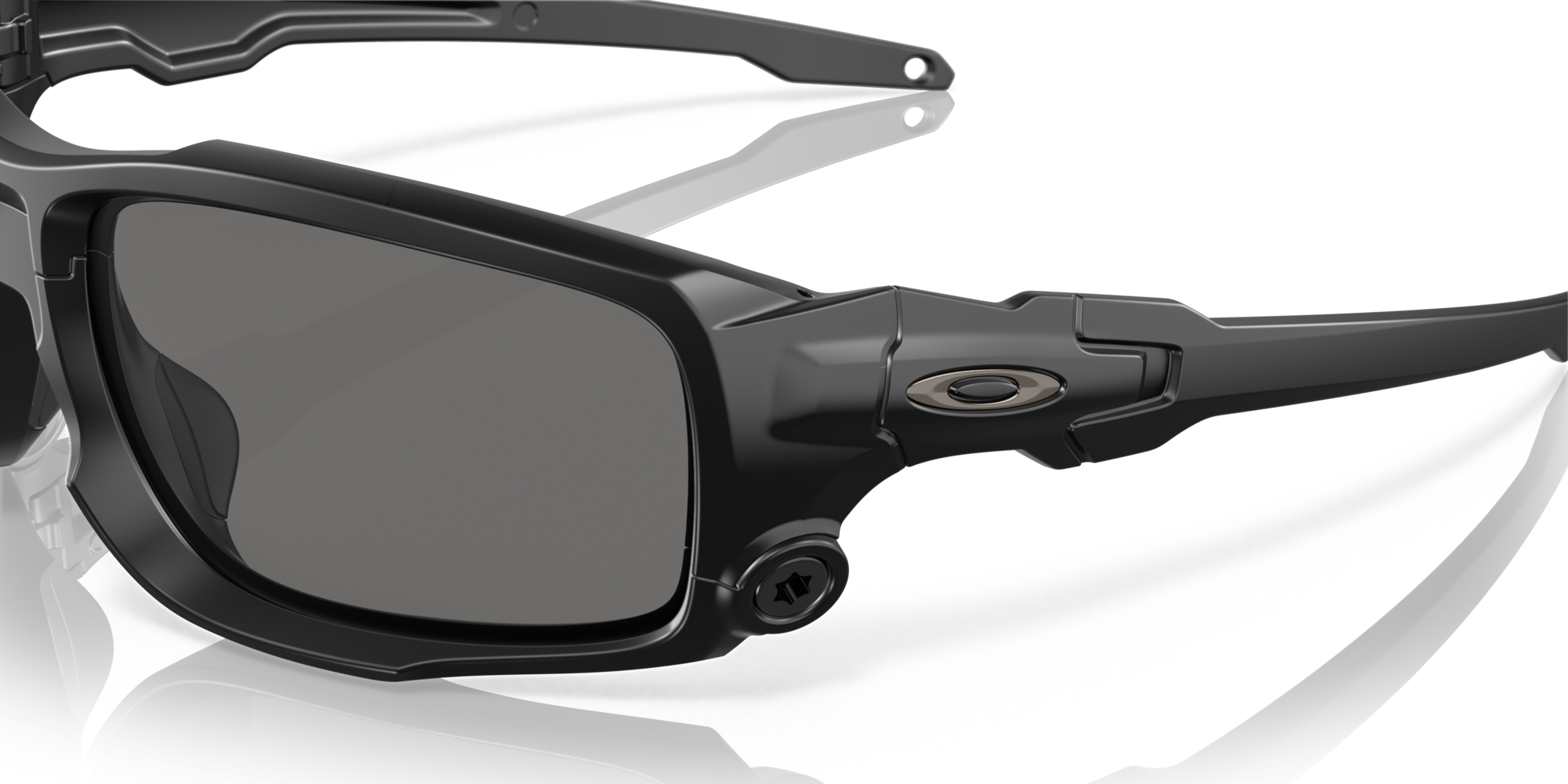 SI Shock Tube® Grey Lenses, Matte Black Frame Sunglasses | Oakley ...