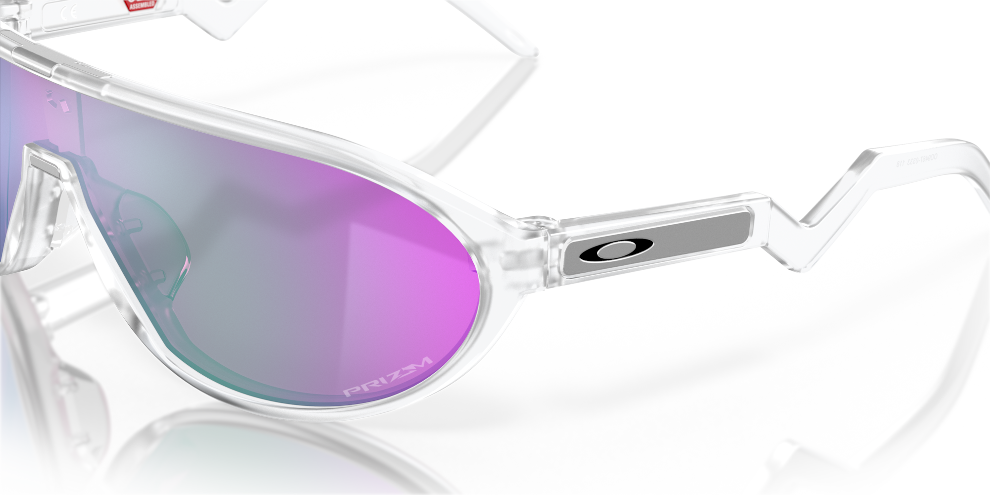 Oakley CMDN Sunglasses with Matte Clear Frame and Prizm Road Jade ...