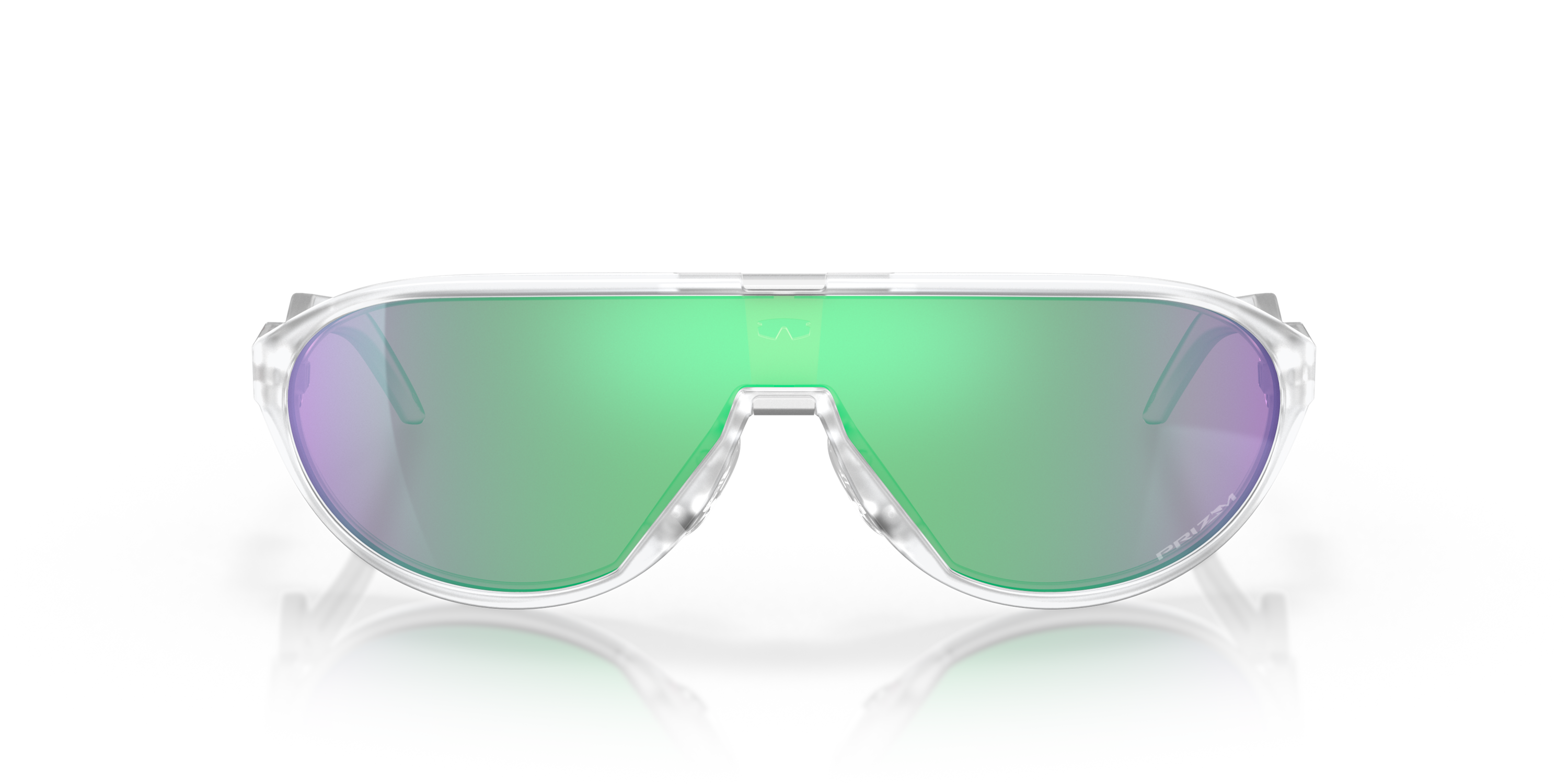 Oakley CMDN Sunglasses with Matte Clear Frame and Prizm Road Jade ...