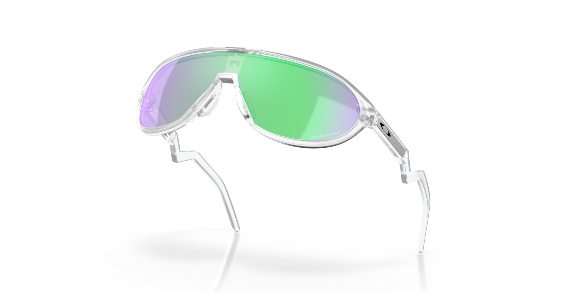 Oakley CMDN Sunglasses with Matte Clear Frame and Prizm Road Jade ...