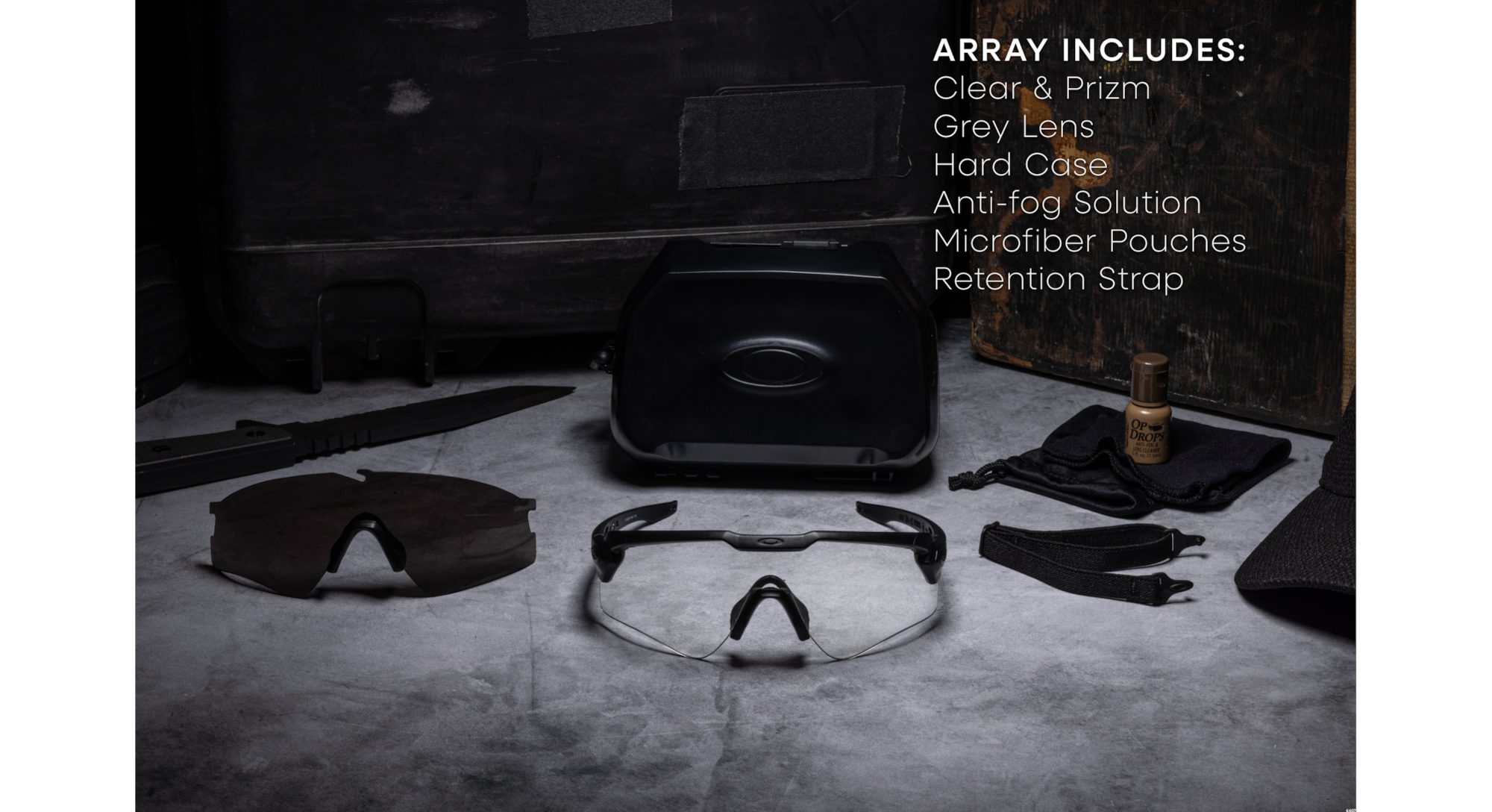 Standard Issue Ballistic M Frame® Alpha Array Prizm Grey Lenses, Matte ...