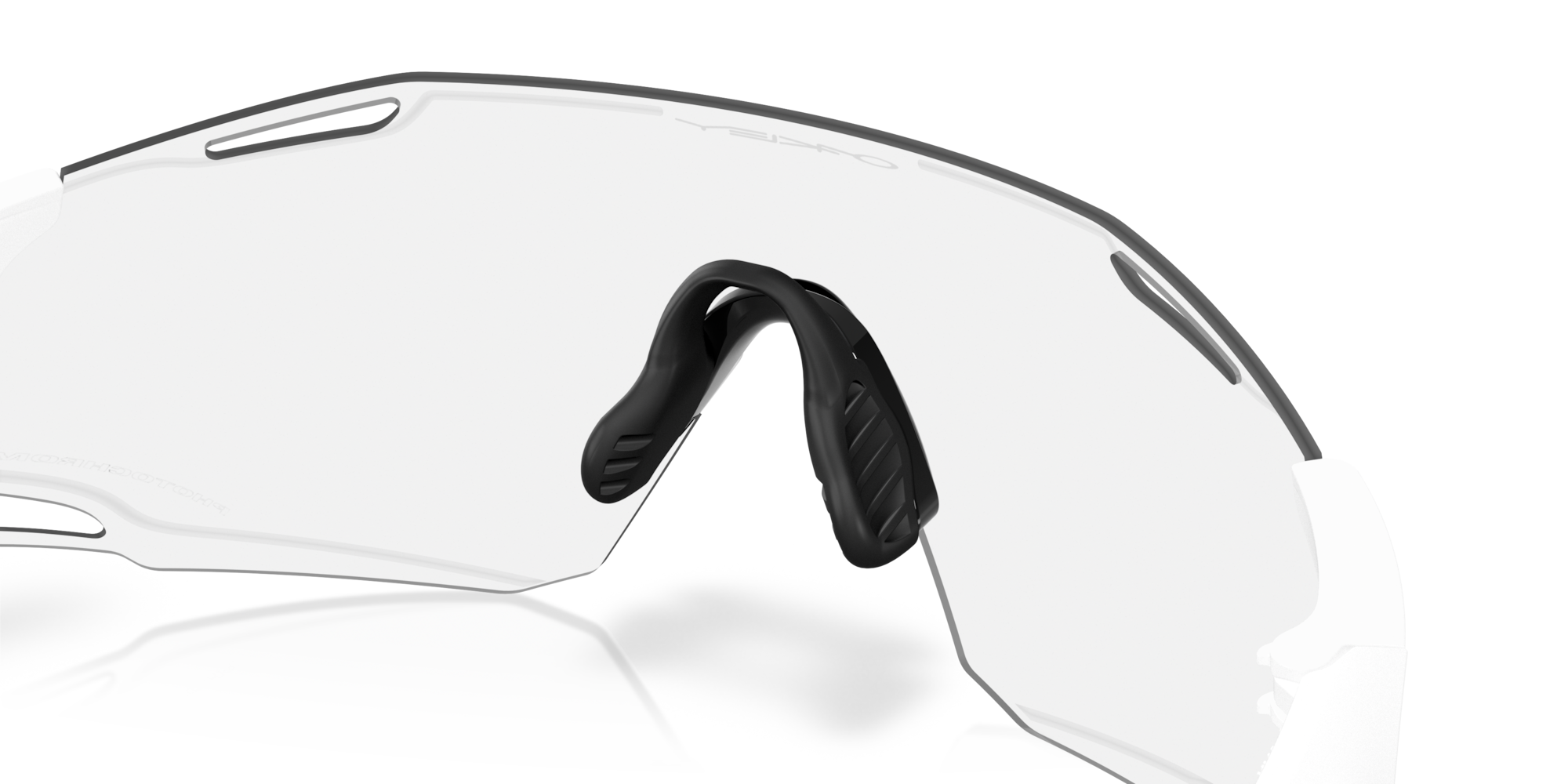 Oakley Cybr Dyno Sunglasses with Matte White Frame and Clear to Black ...