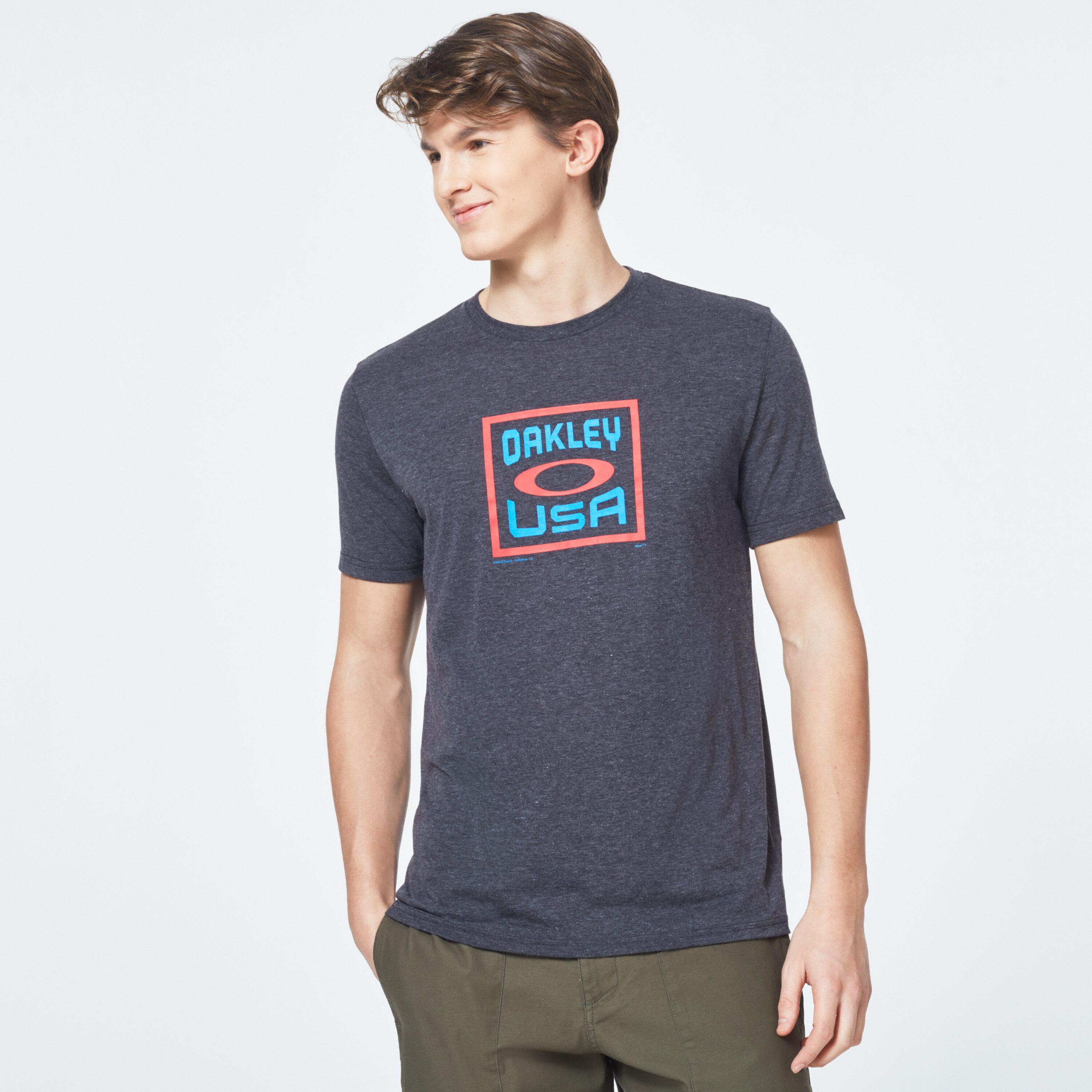 Oakley Box Oakley USA Short Sleeve Tee - Dark Gray Heather | Oakley® US