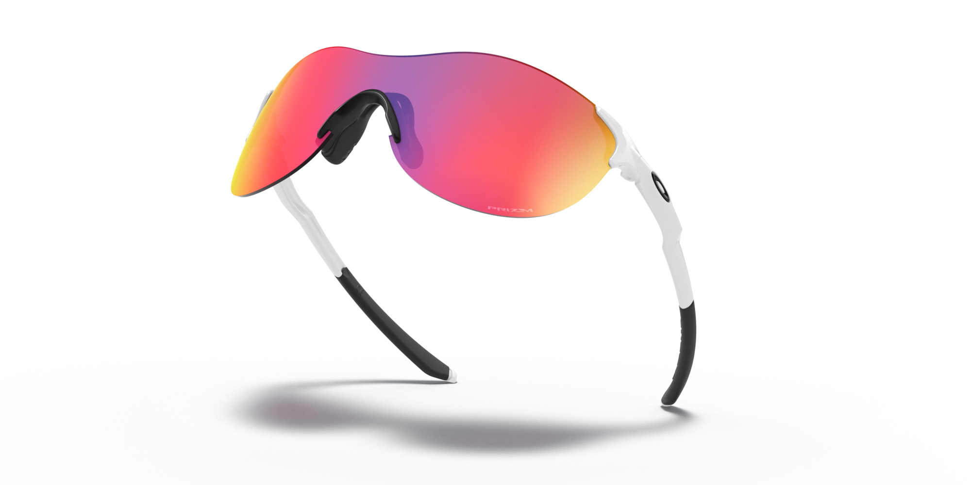 EVZero™ Ascend Prizm Road Lenses, Polished White Frame Sunglasses ...