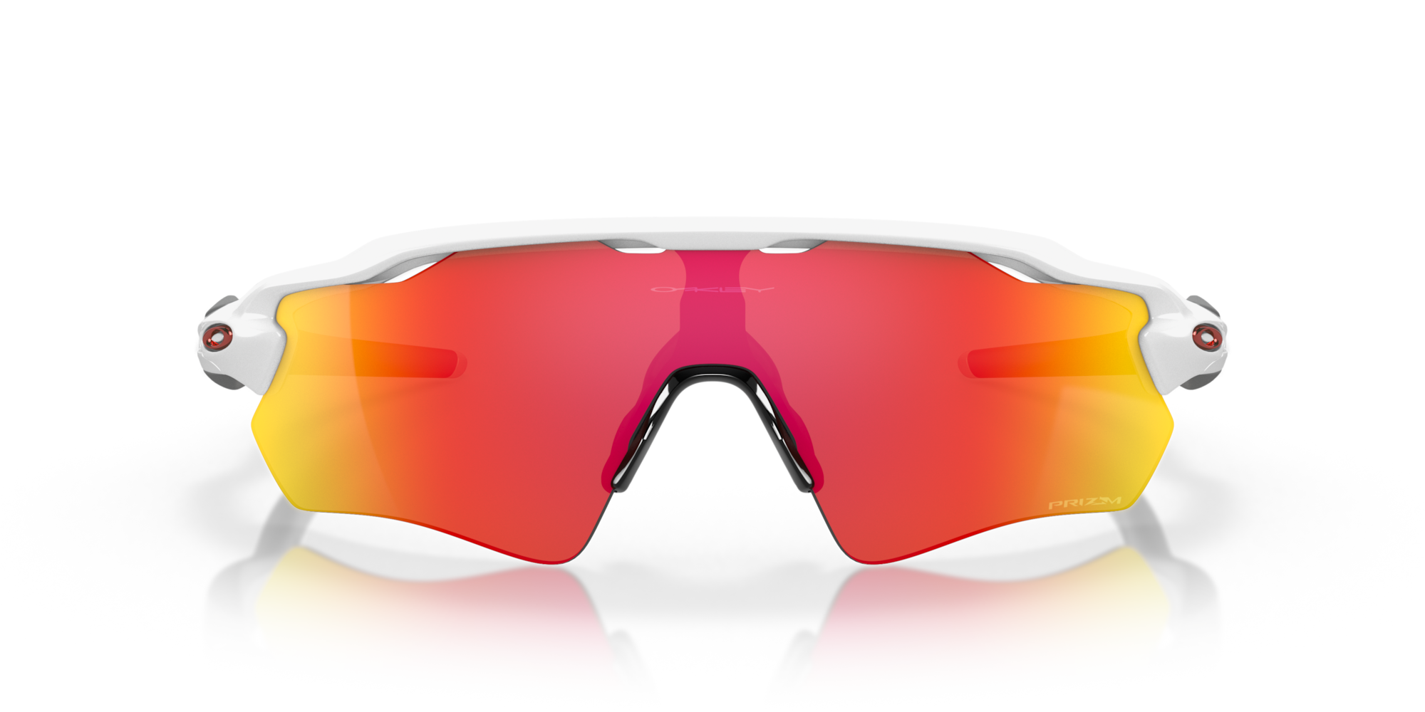 Radar® EV Path® Prizm Ruby Lenses, Polished White Frame Sunglasses ...