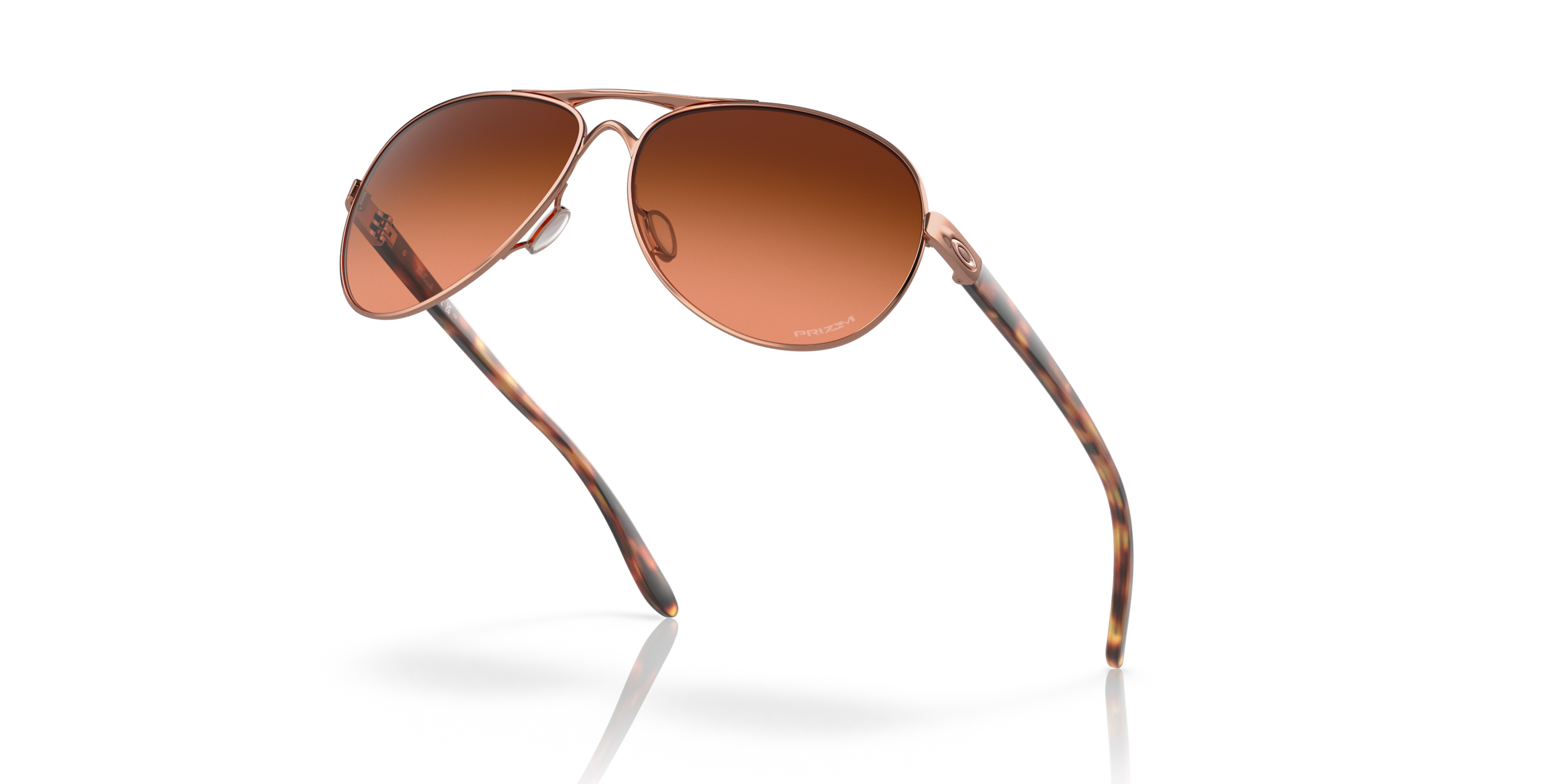 Oakley Feedback Sunglasses with Rose Gold Frame and Prizm Brown ...