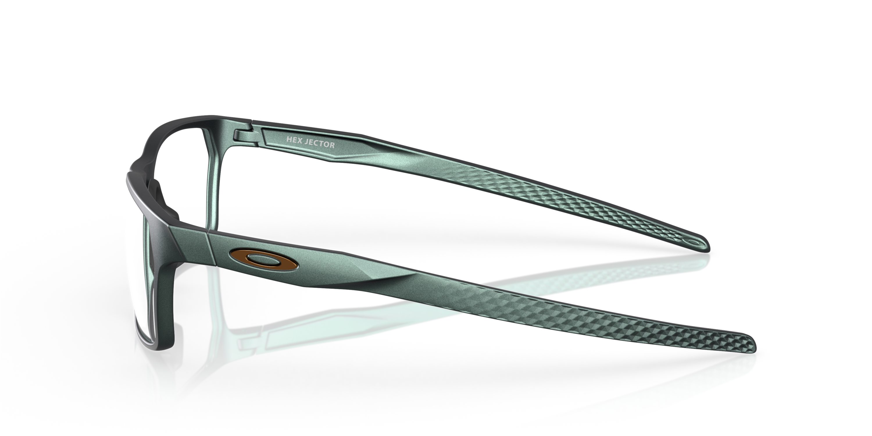Hex Jector Dark Matte Silver/Blue Colorshift Eyeglasses | Oakley ...