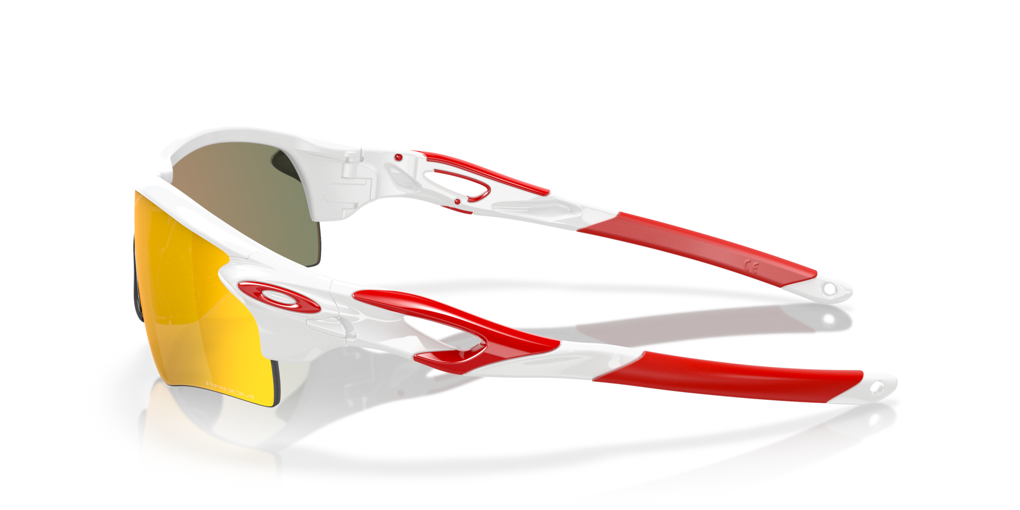 RadarLock® Path® (Low Bridge Fit) Prizm Ruby Lenses, Polished White Frame Sunglasses | Oakley® US