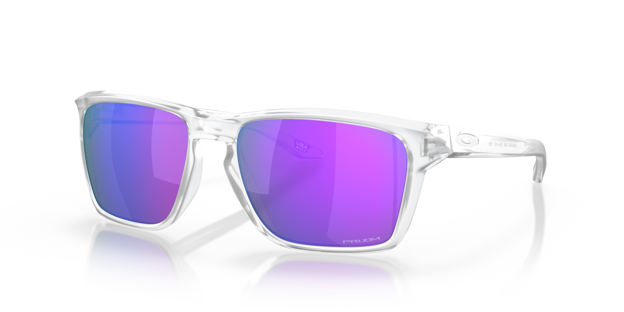 Oakley Sylas (Low Bridge Fit) Sunglasses with Matte Clear Frame and ...