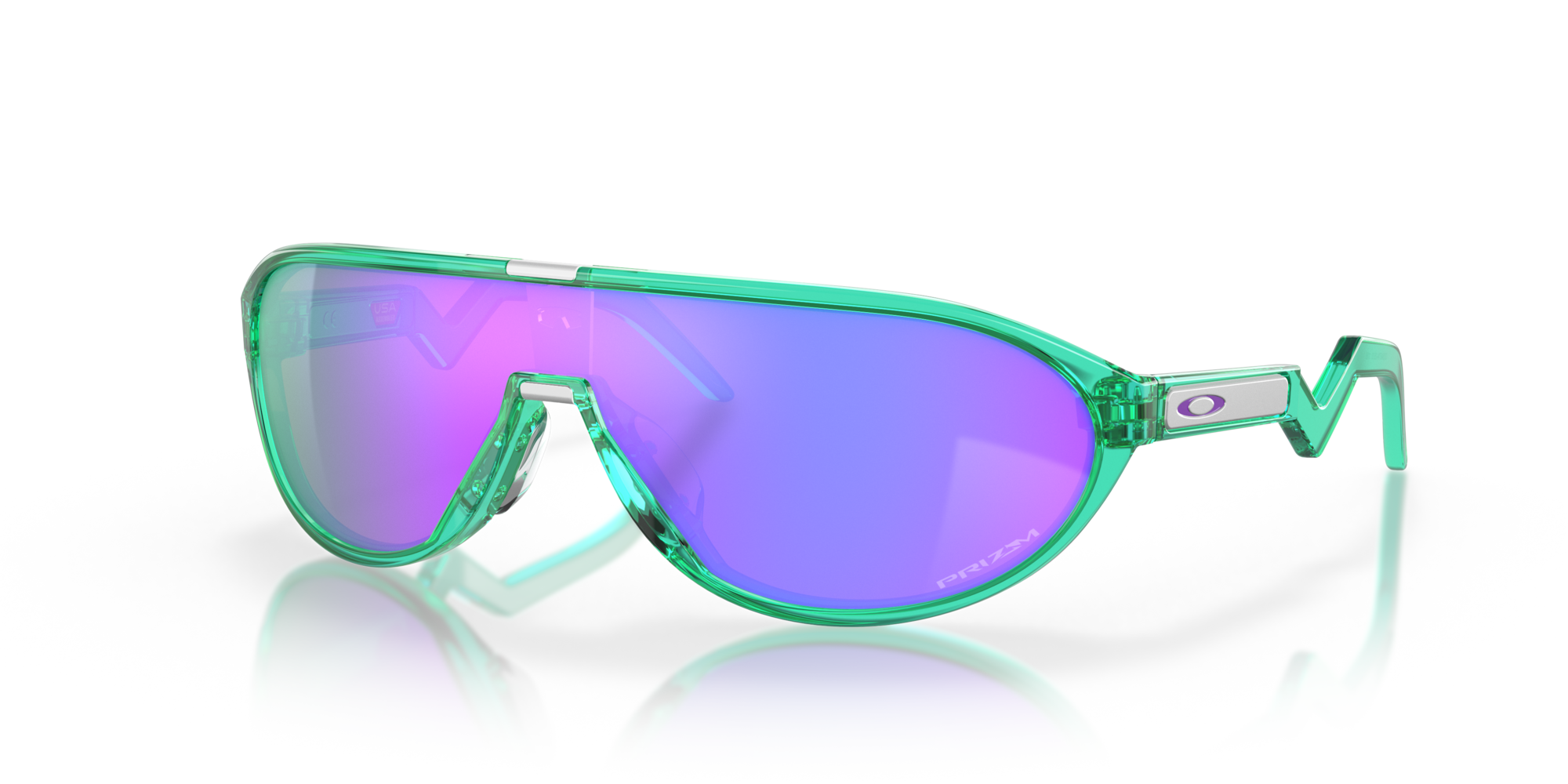 Oakley CMDN (Low Bridge Fit) Sunglasses with Translucent Celeste Frame ...