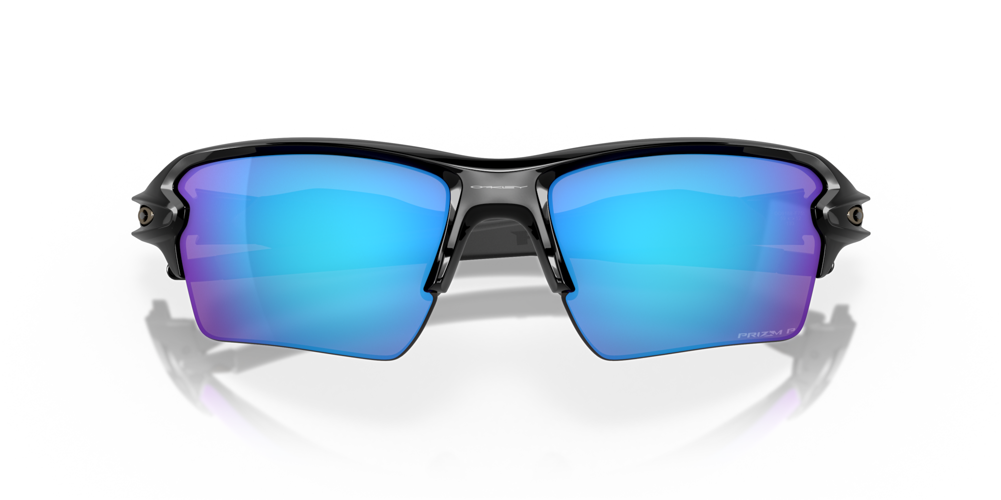 Flak® 2.0 XL Prizm Sapphire Polarized Lenses, Polished Black Frame ...