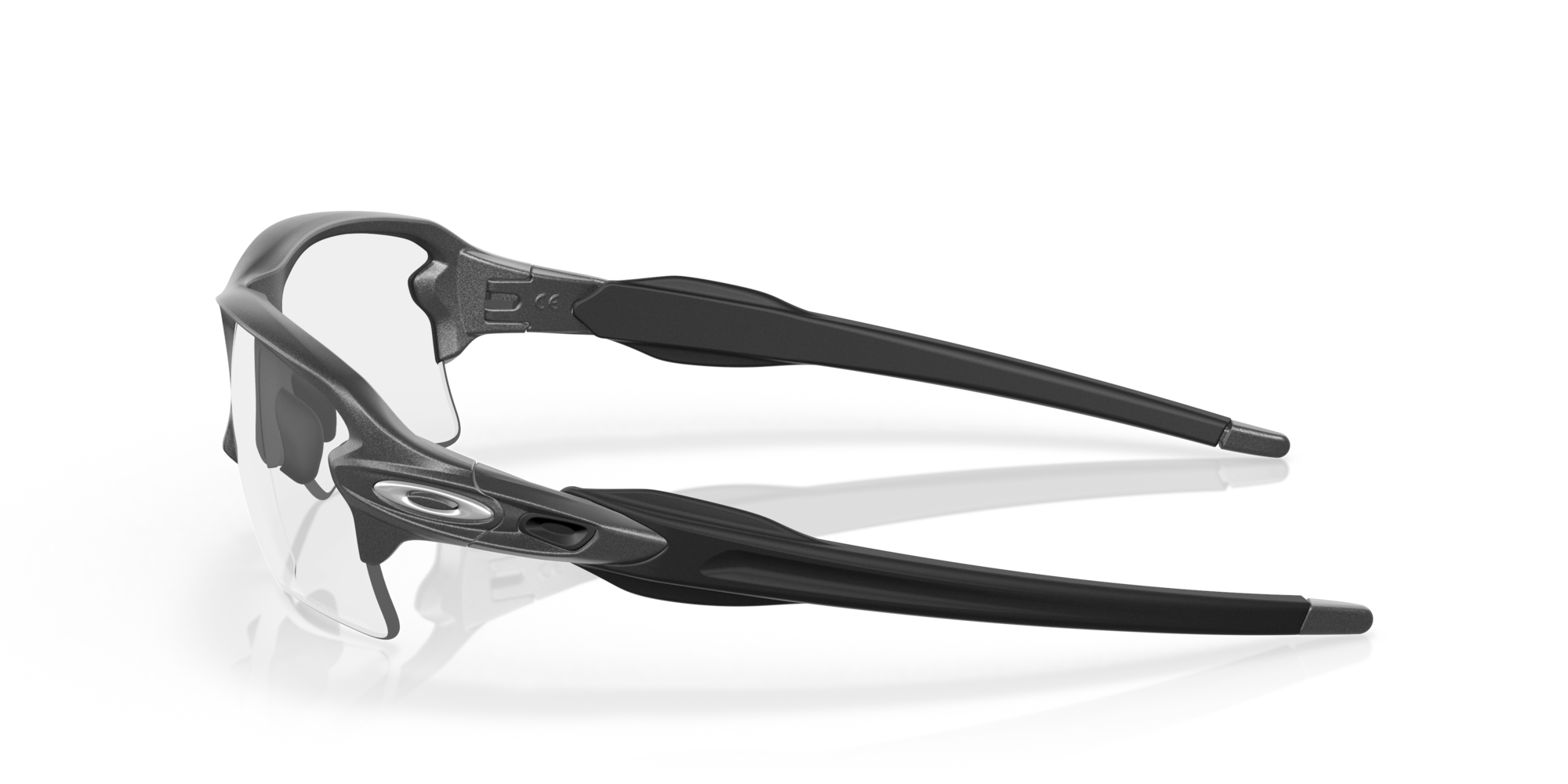 Flak® 2.0 XL Clear to Black Iridium Photochromic Lenses, Steel Frame ...