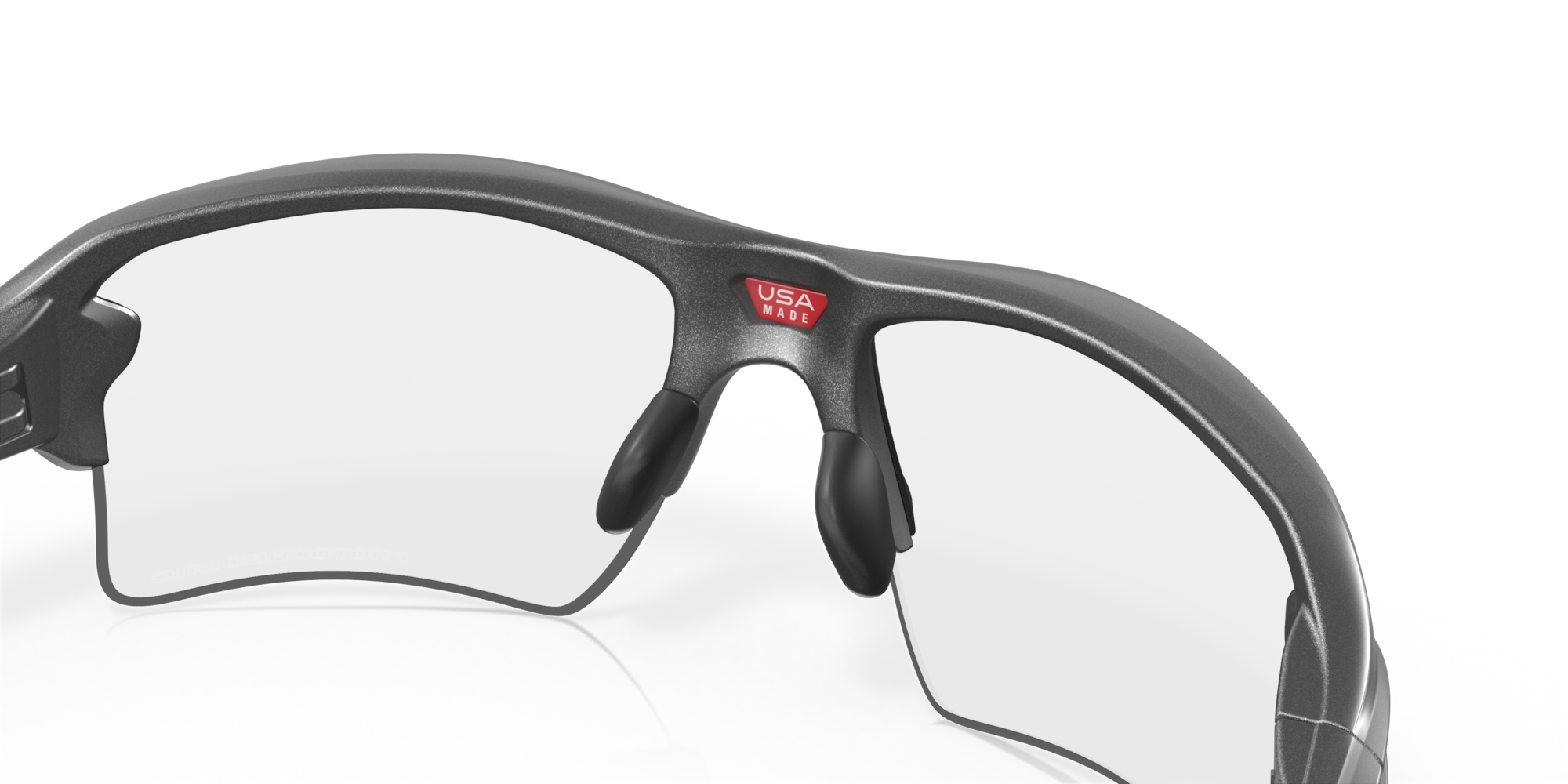 Flak® 2.0 XL Clear to Black Iridium Photochromic Lenses, Steel Frame ...