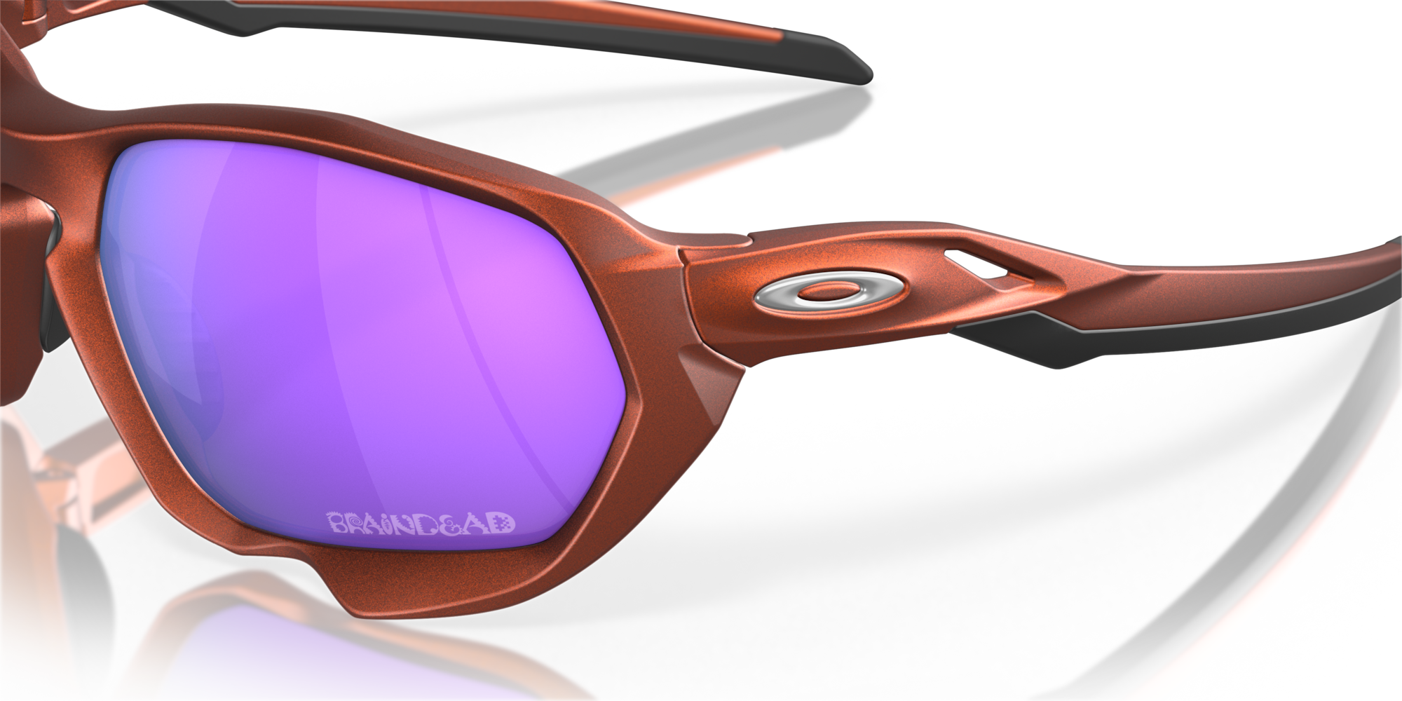 Oakley Plazma x Brain Dead Sunglasses with Orange Frame and Prizm ...