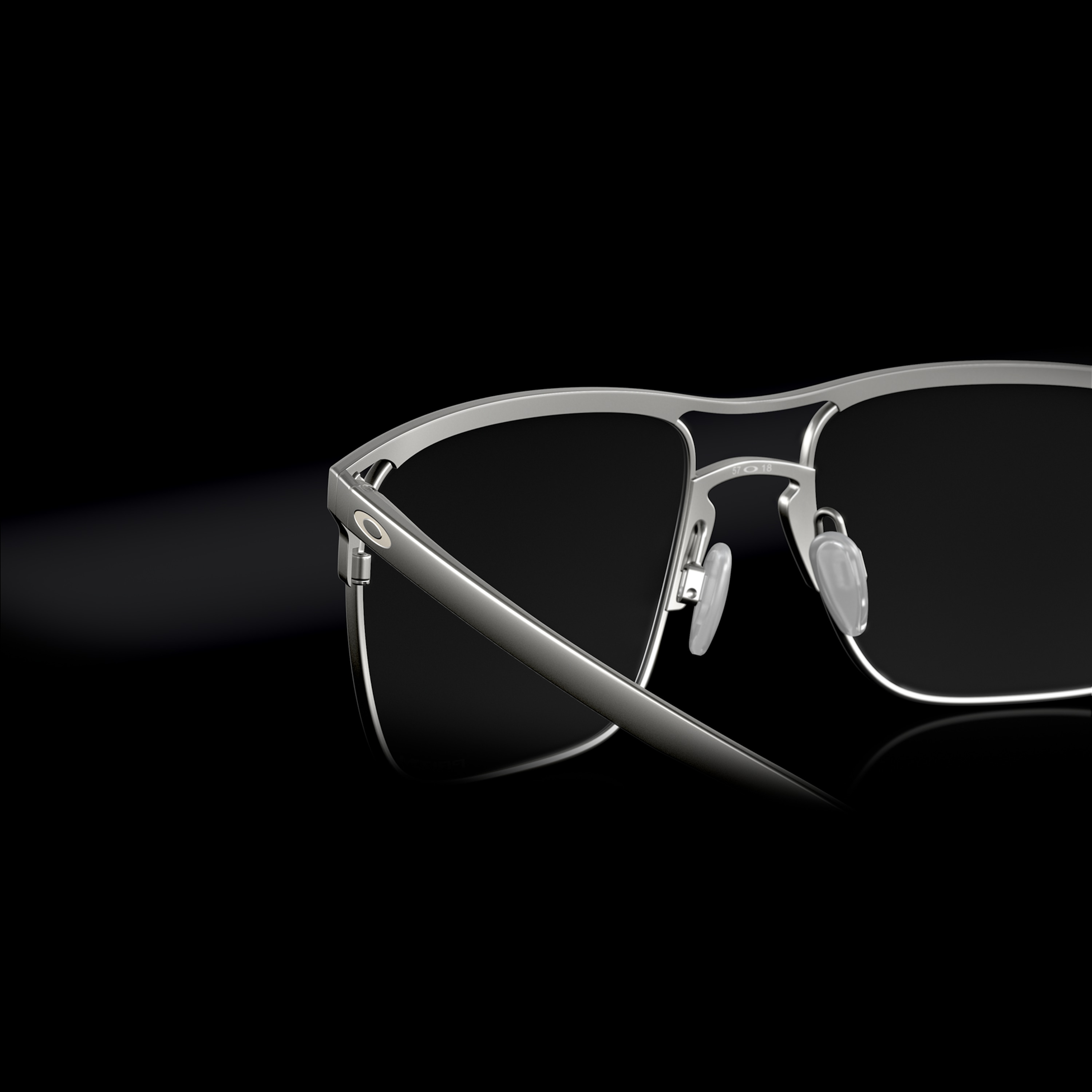 Oakley Holbrook™ TI Sunglasses with Satin Chrome Frame and Prizm Black ...